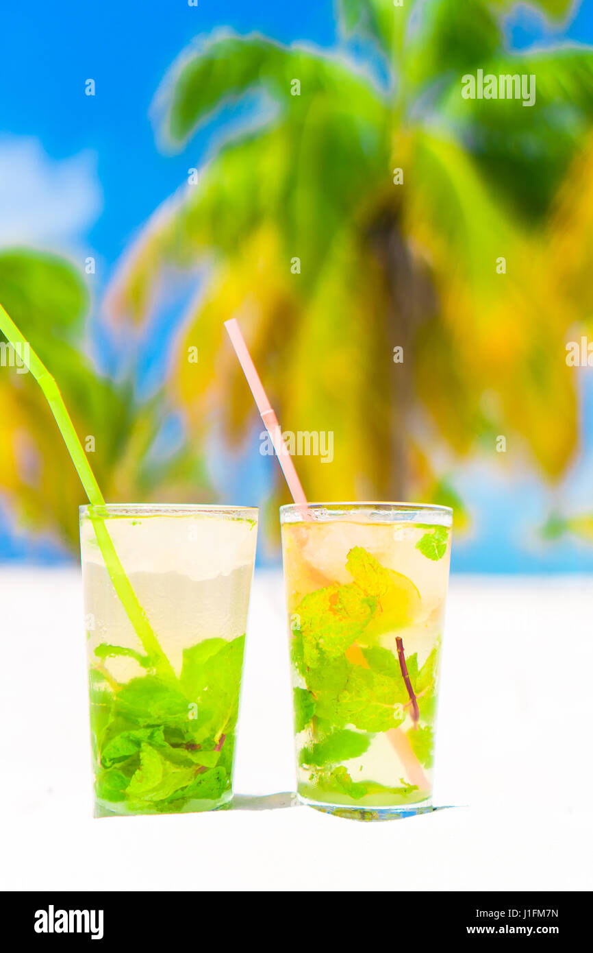 Two cold tasty mohito hi-res stock photography and images - Alamy
