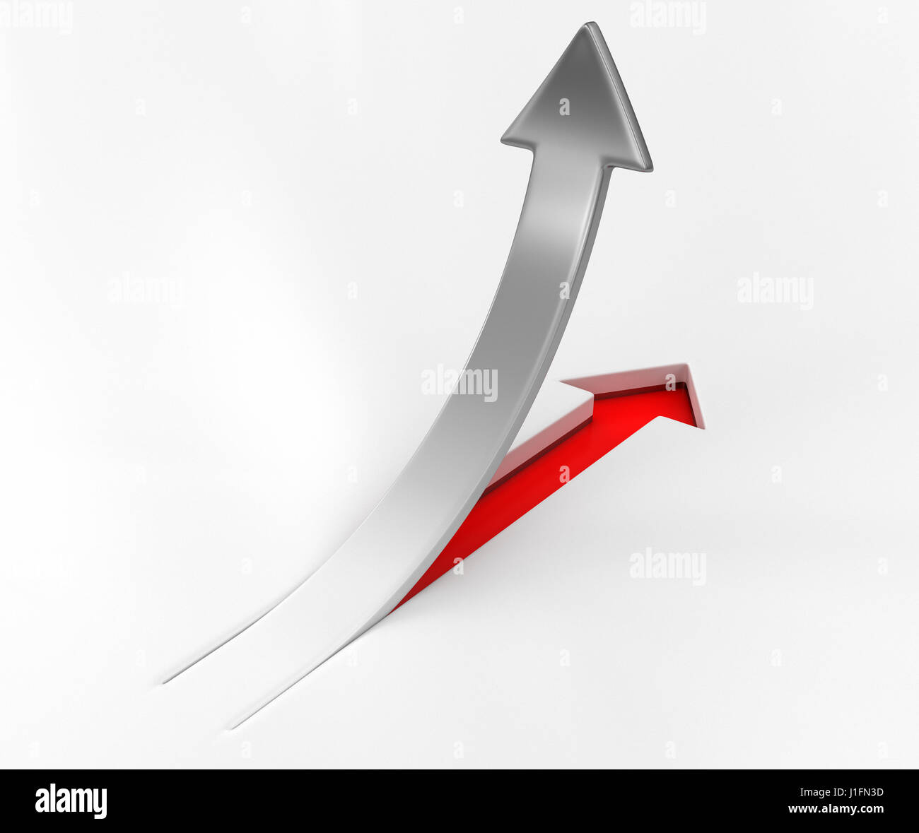 Arrow up. Image with clipping path Stock Photo - Alamy
