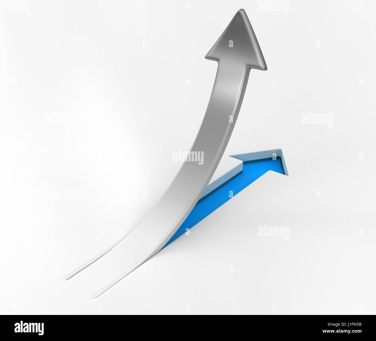 Arrow up. Image with clipping path Stock Photo - Alamy