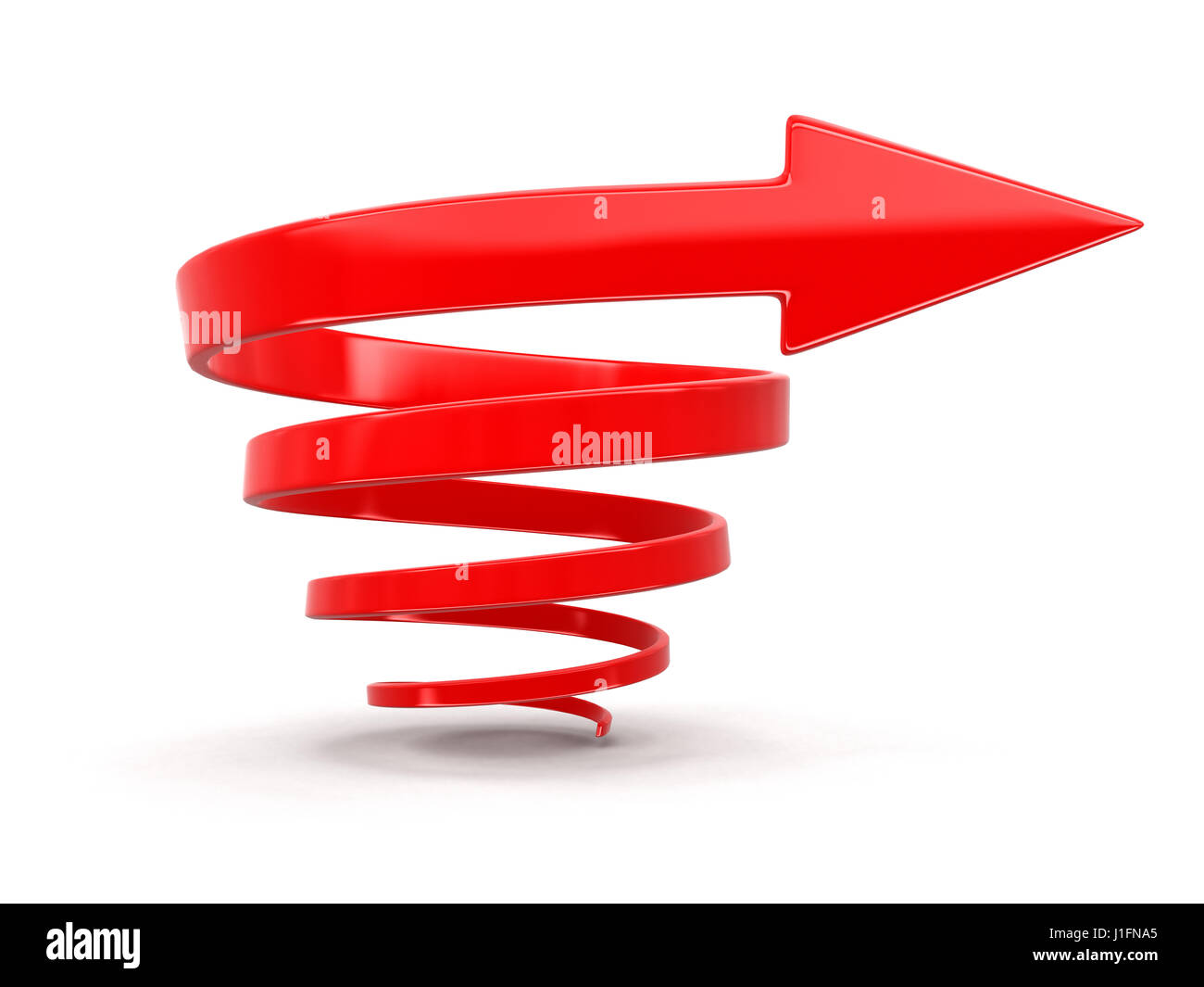 Spiral arrow. Image with clipping path Stock Photo - Alamy