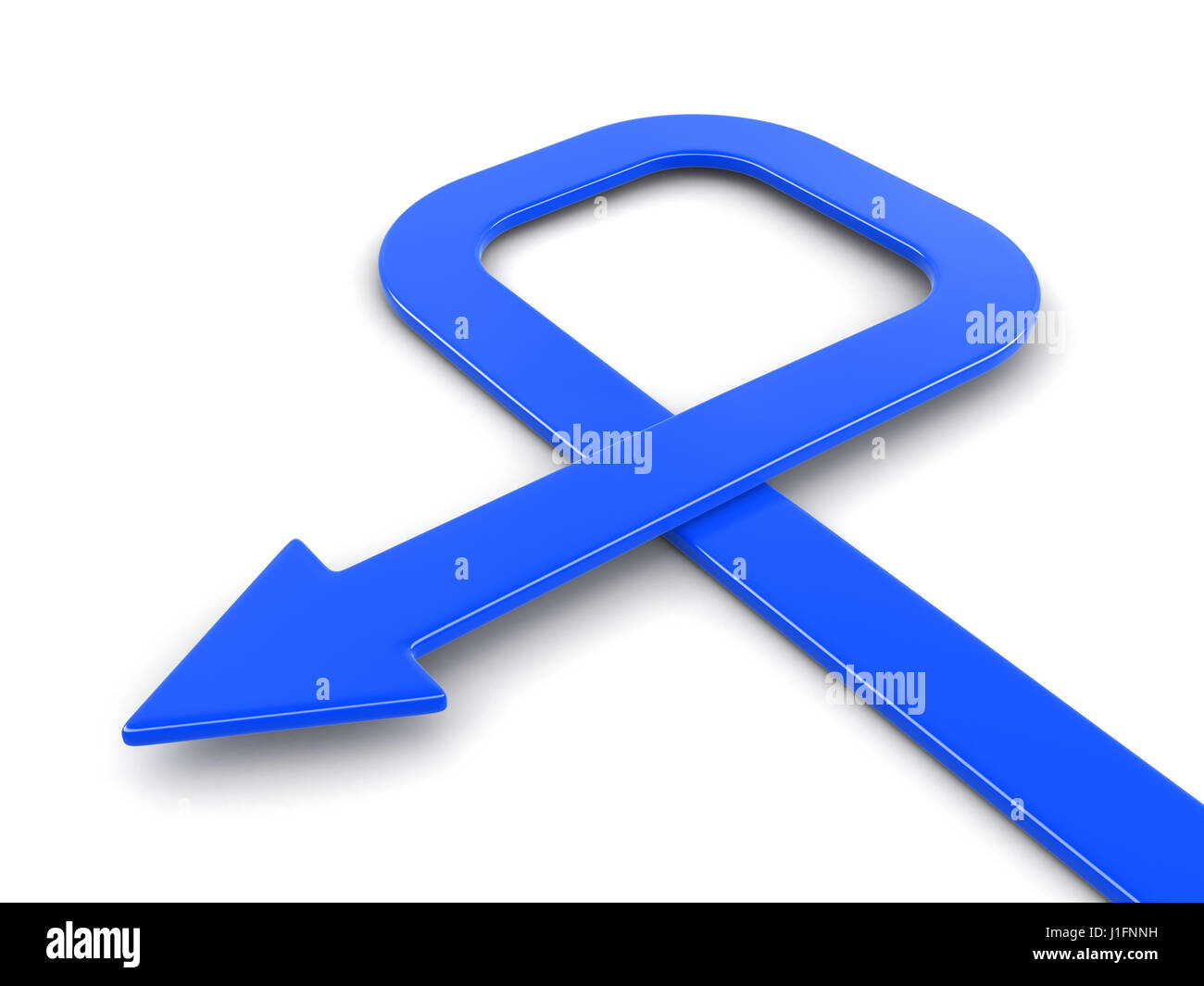 Arrow loop. Image with clipping path Stock Photo - Alamy