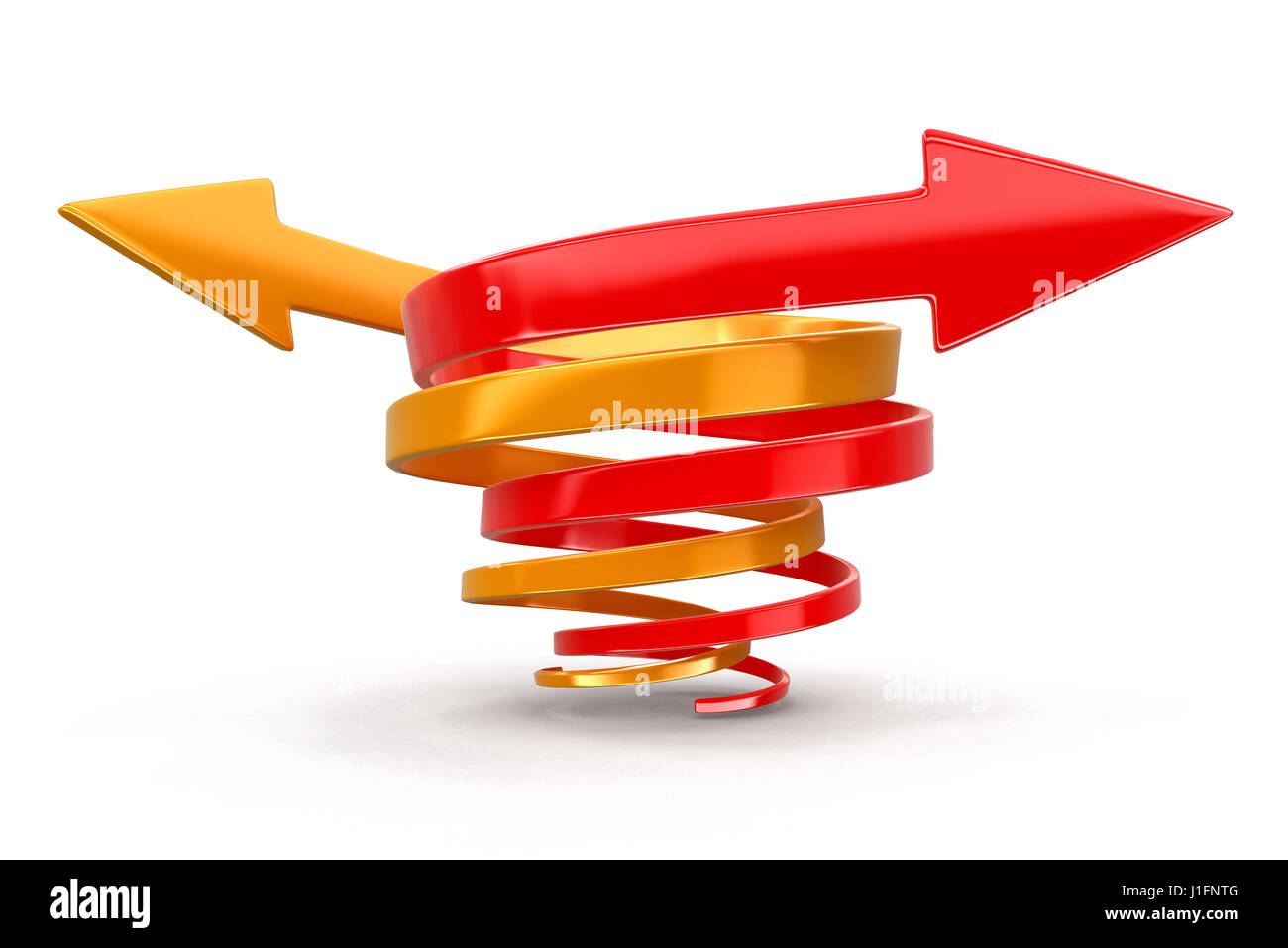 Spiral arrow. Image with clipping path Stock Photo - Alamy