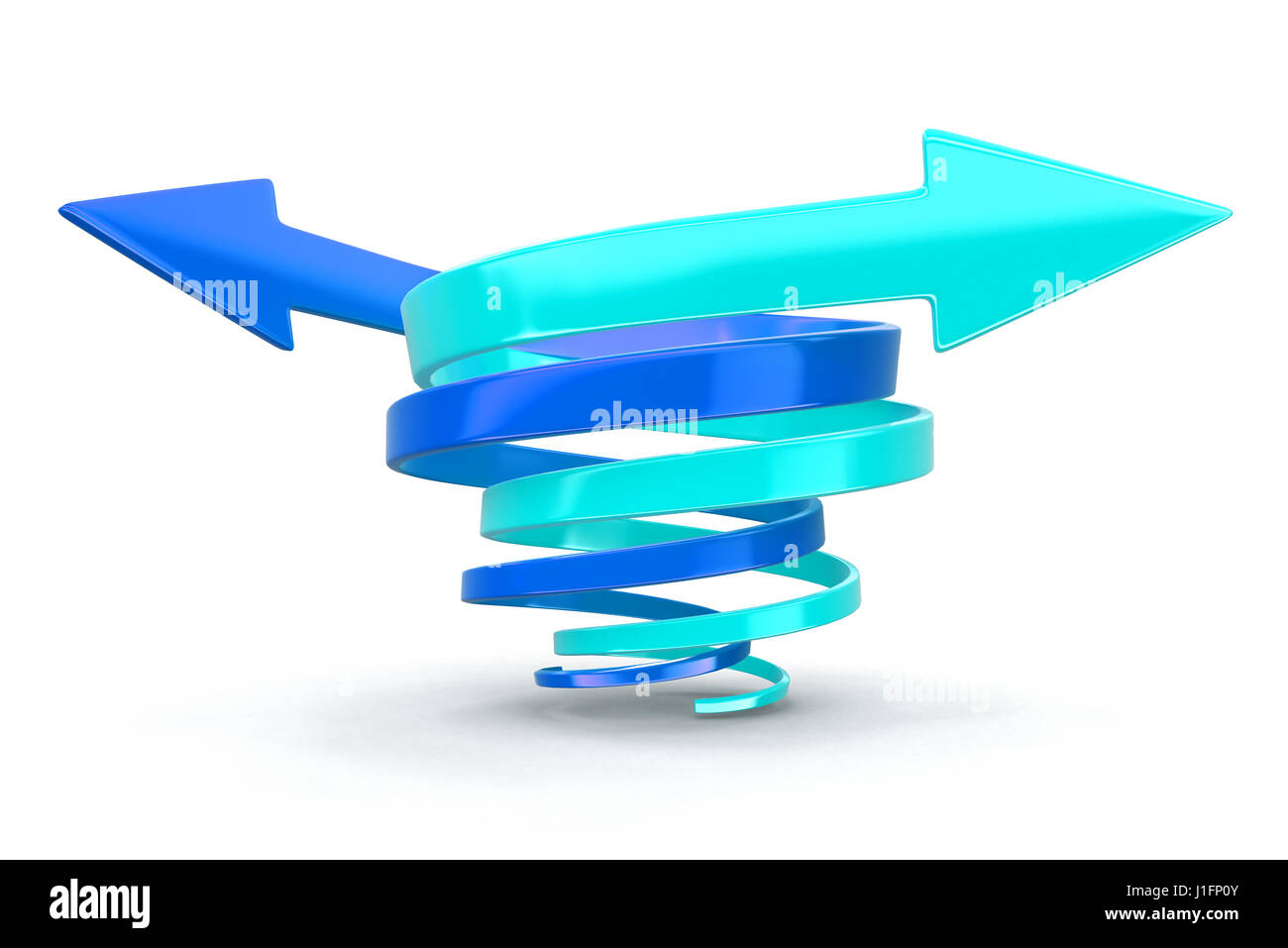 Spiral arrow. Image with clipping path Stock Photo - Alamy