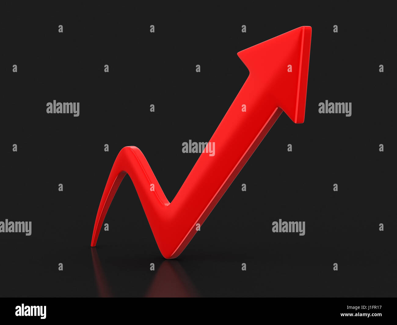 Arrow up. Image with clipping path Stock Photo - Alamy