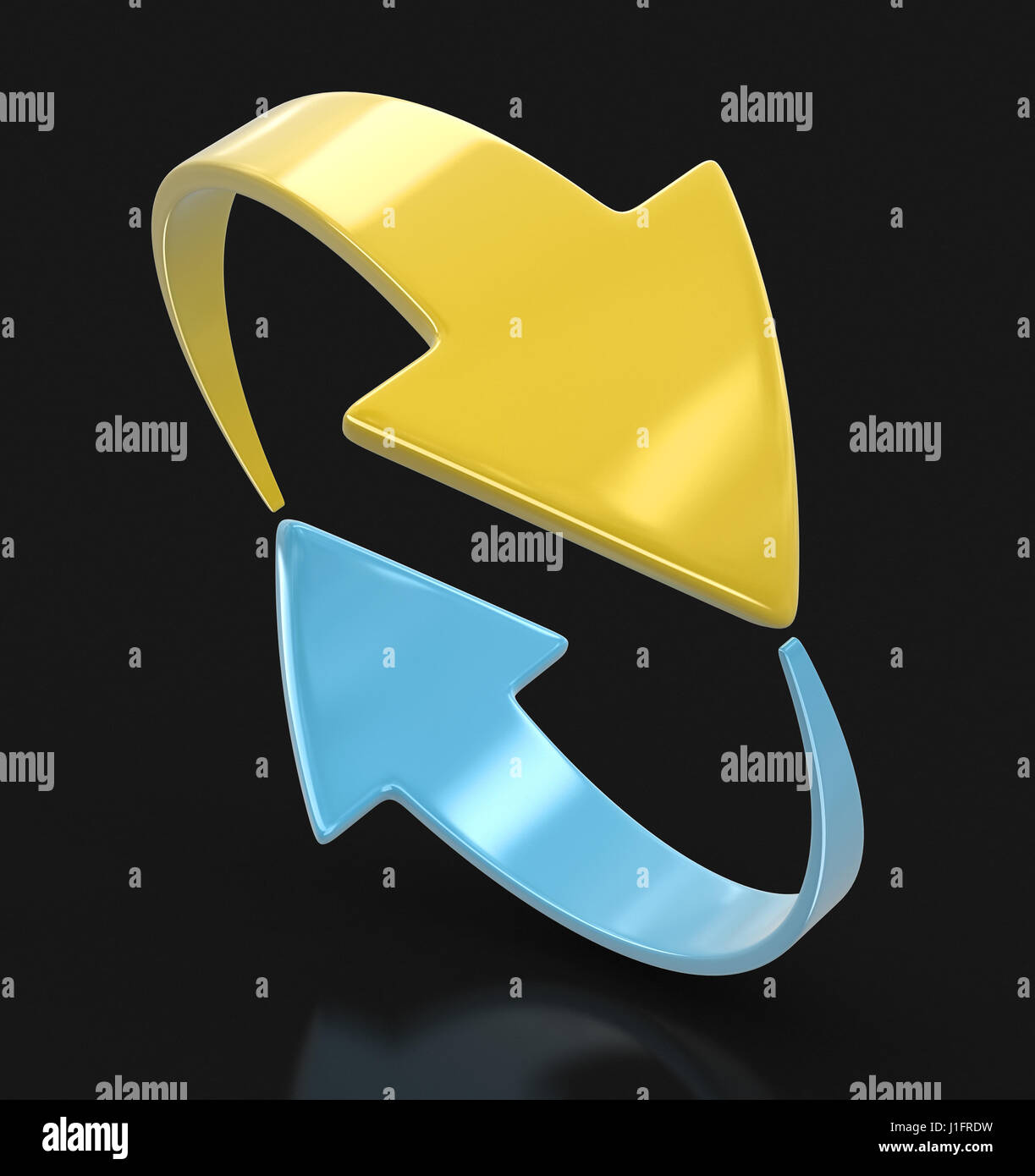 3d arrows. Image with clipping path Stock Photo - Alamy