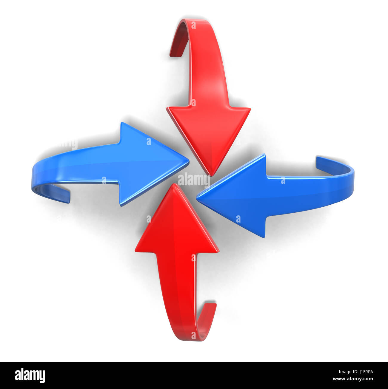 Set of color vector arrows. Image with clipping path Stock Photo - Alamy