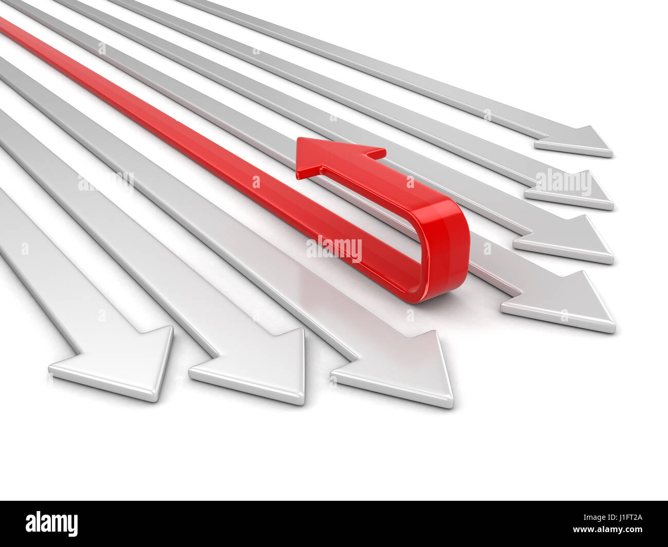 3d Arrows back. Image with clipping path Stock Photo - Alamy