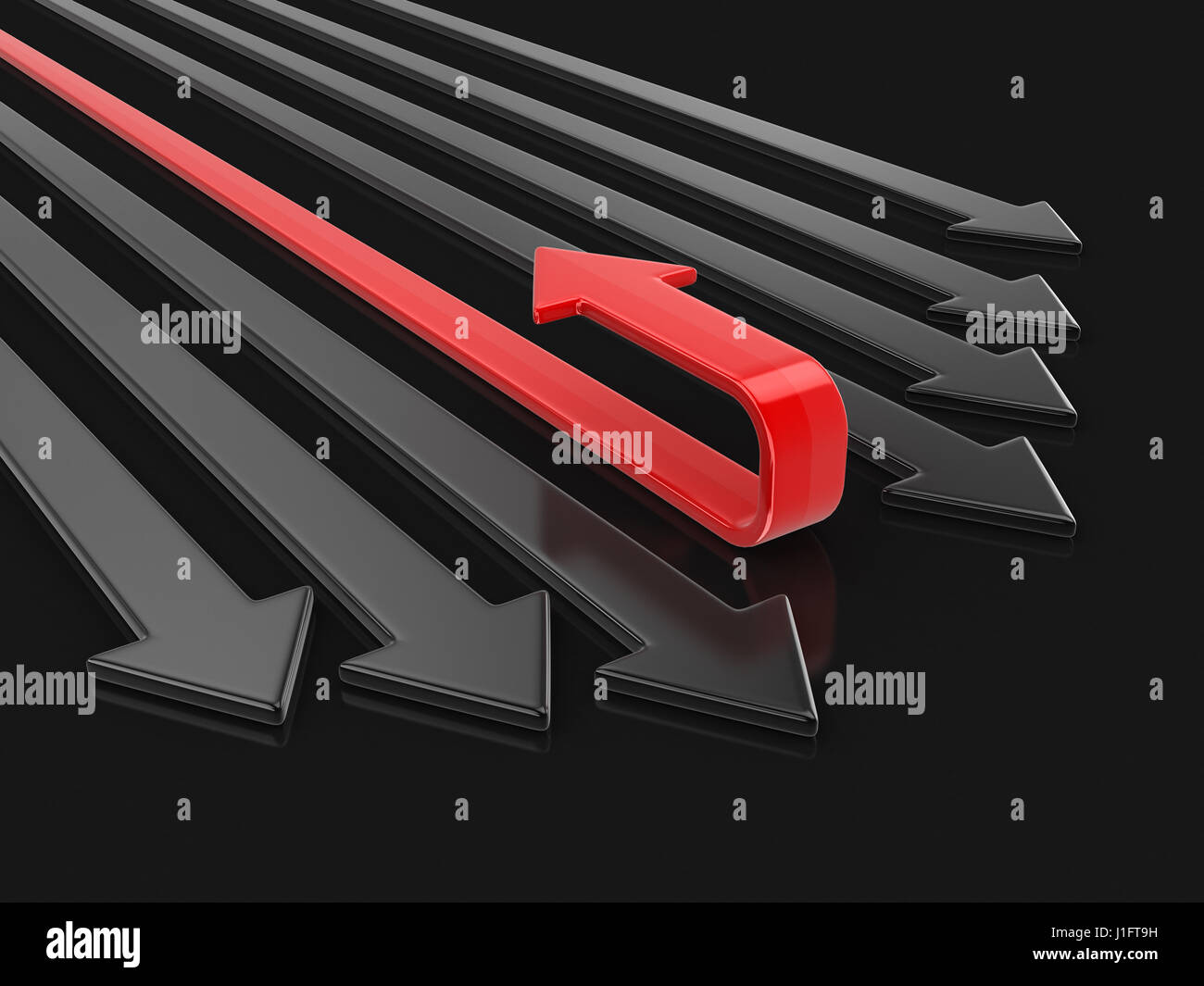 3d Arrows back. Image with clipping path Stock Photo - Alamy