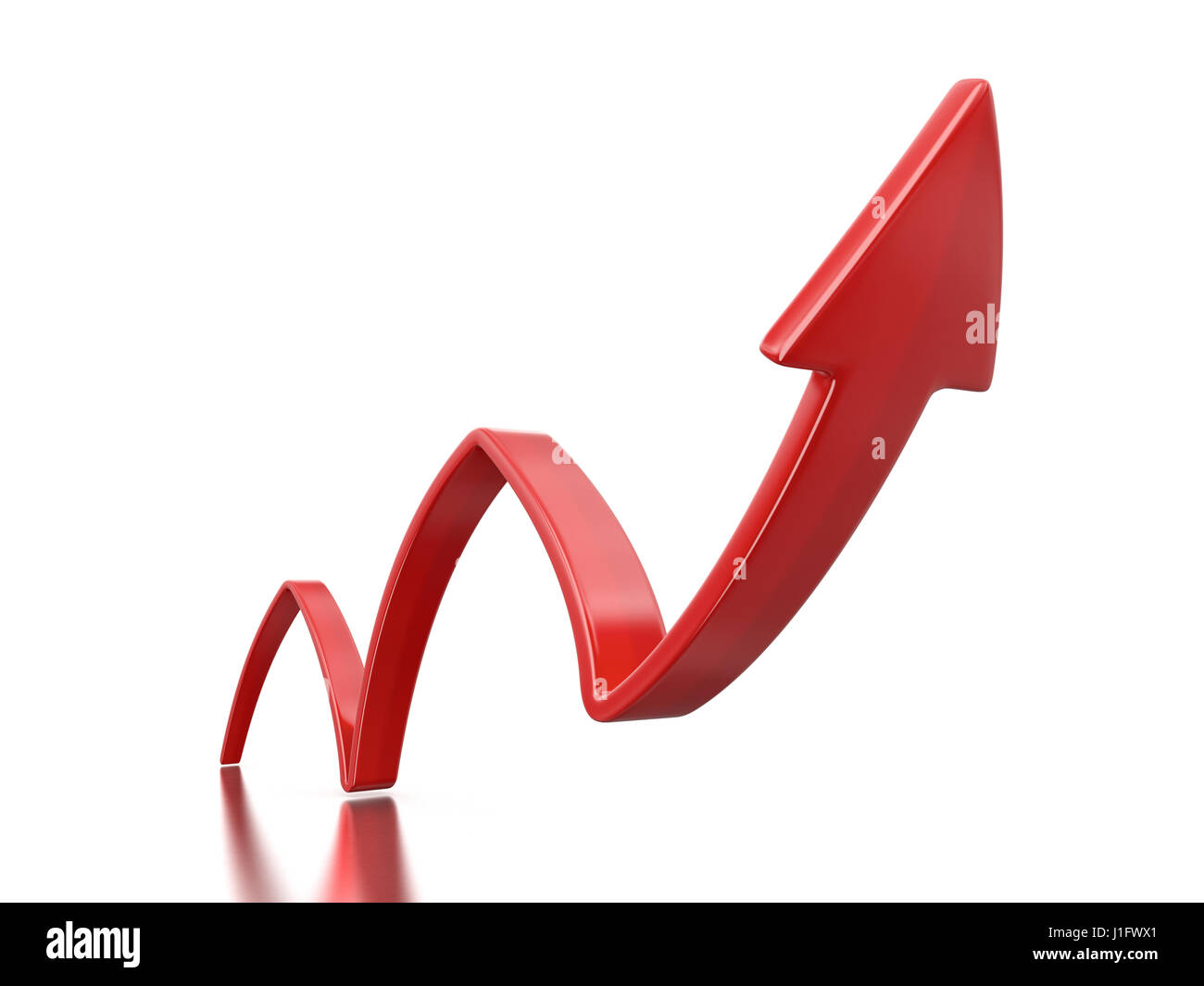 Arrow up. Image with clipping path Stock Photo - Alamy