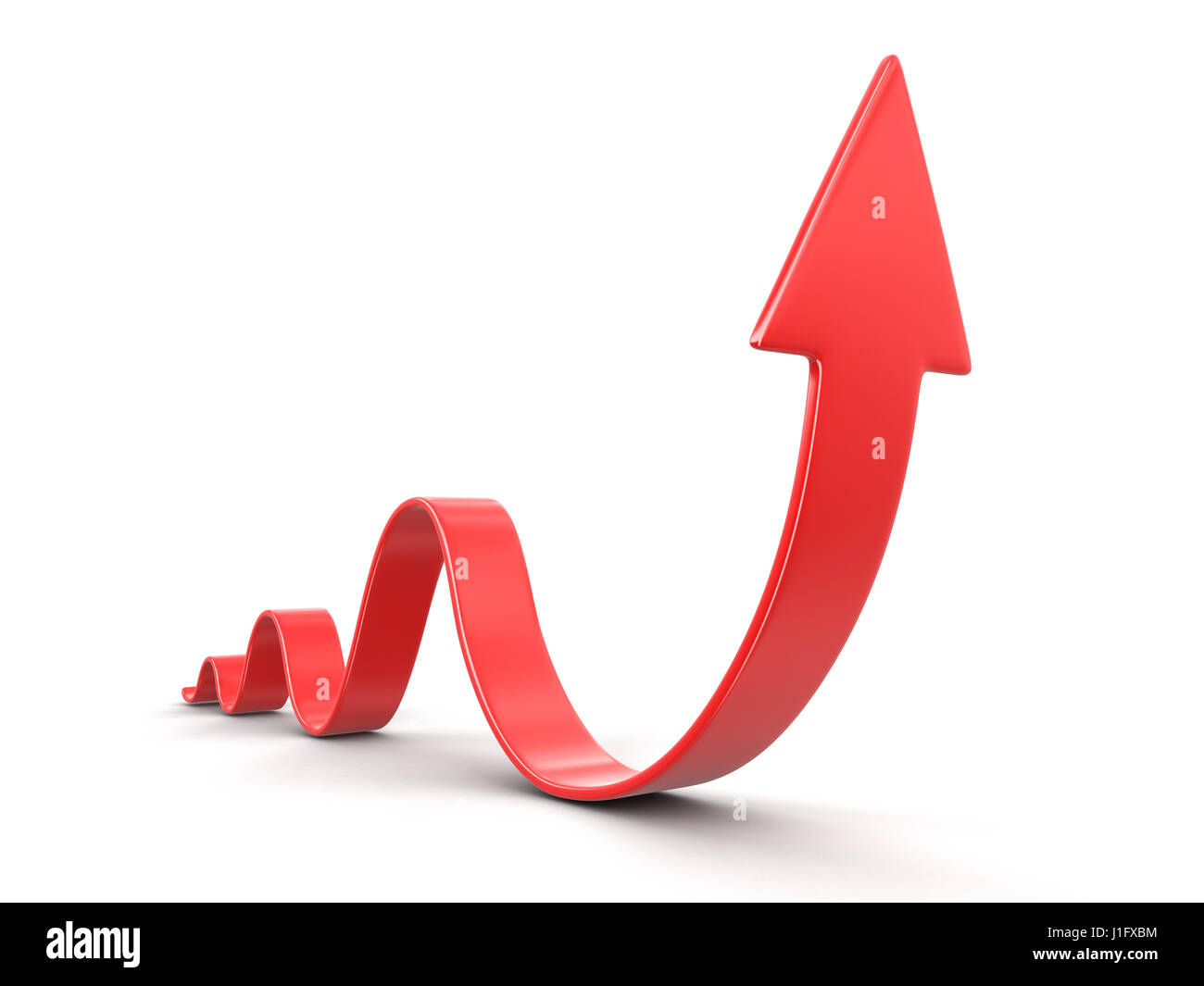 Arrow up. Image with clipping path Stock Photo - Alamy