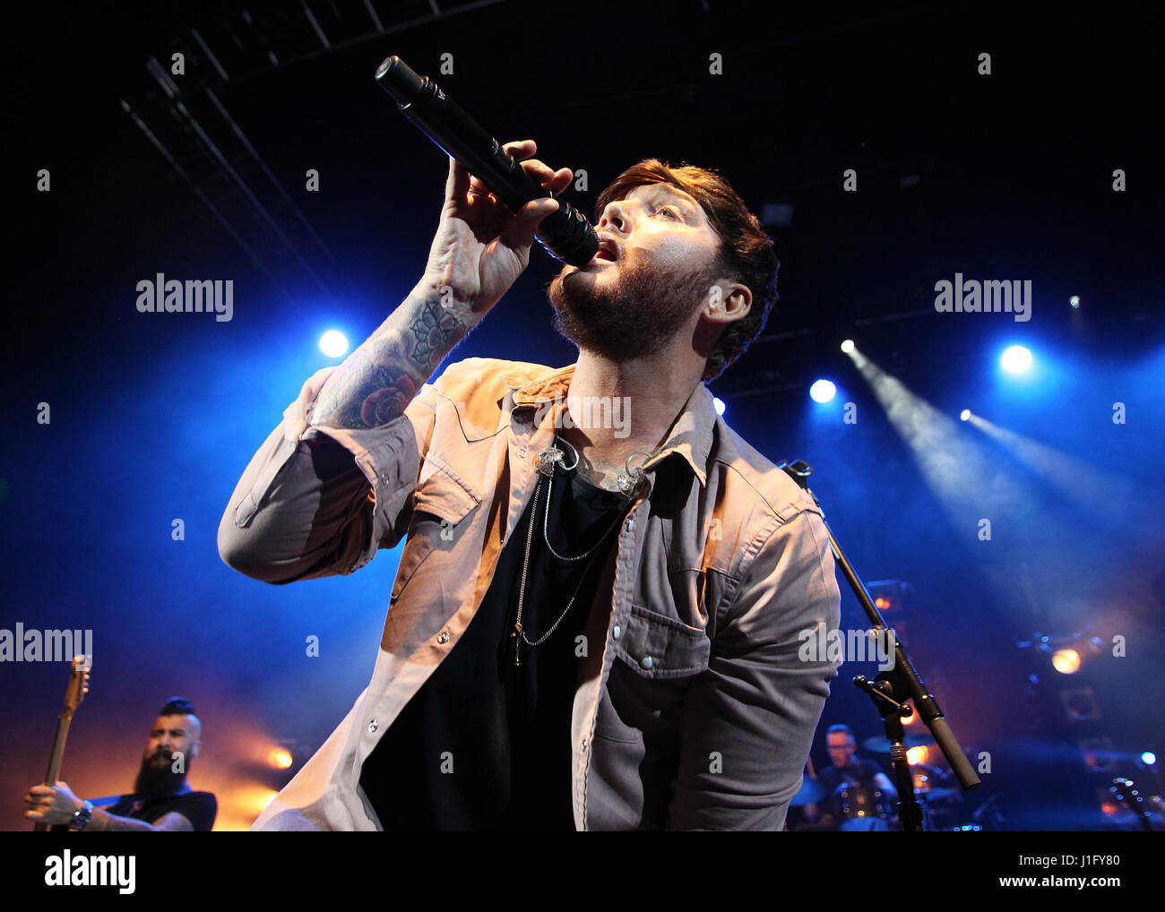 British musician James Arthur performing at the O2 Shepherds Bush ...