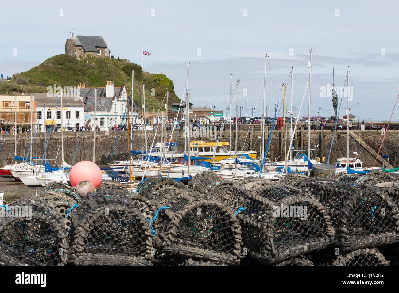 Ilfracombe,North Devon,UK. A pretty and popular Victorian seaside ...