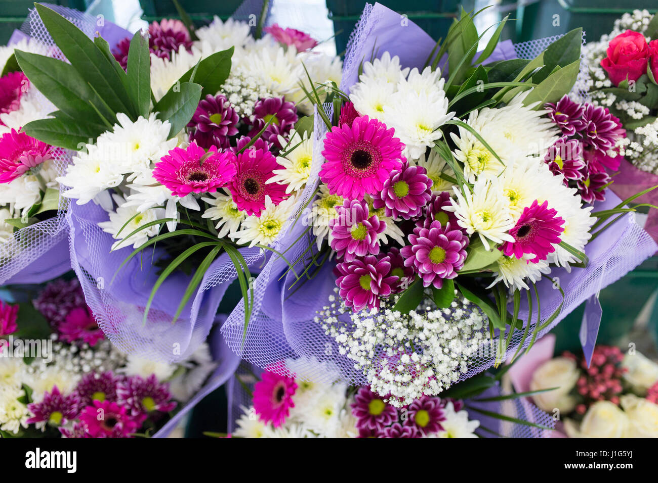 Flowers sale in supermarket hi-res stock photography and images - Alamy
