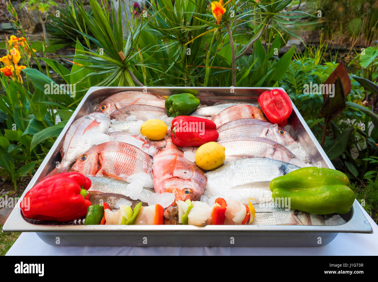 Fish restaurant dish hi-res stock photography and images - Alamy