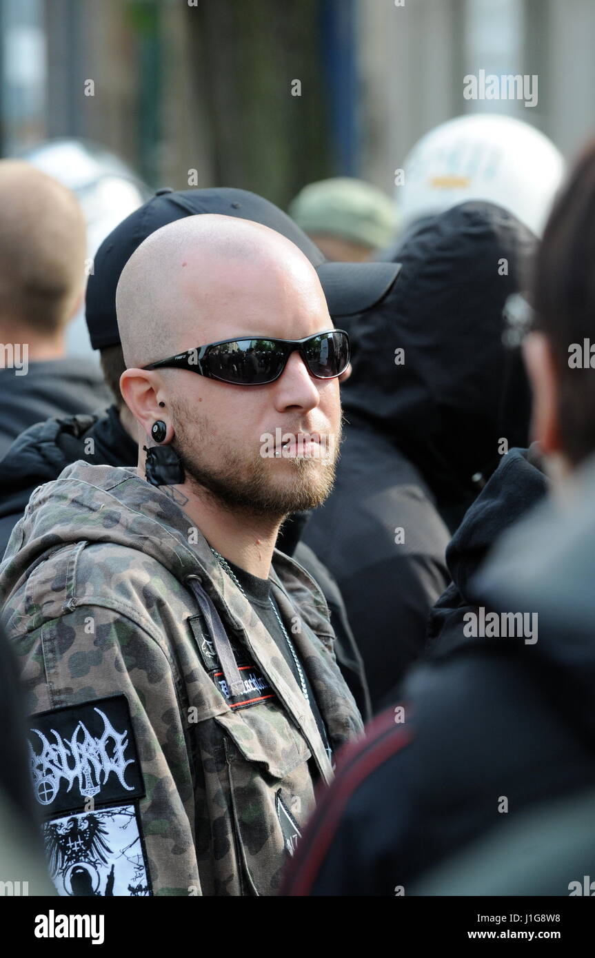 Skinhead nazi protest hi-res stock photography and images - Alamy