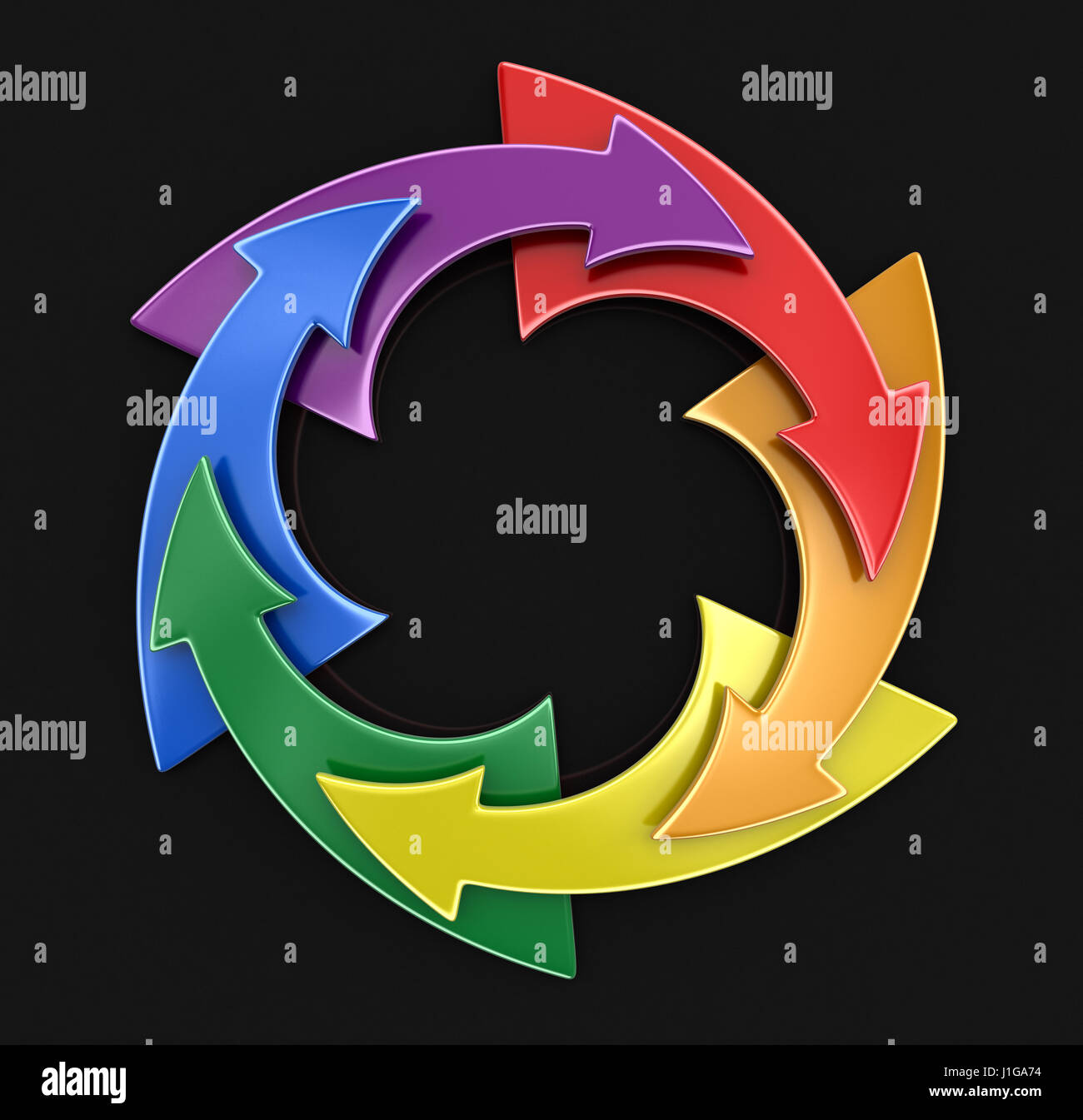 3d arrows. Image with clipping path Stock Photo - Alamy