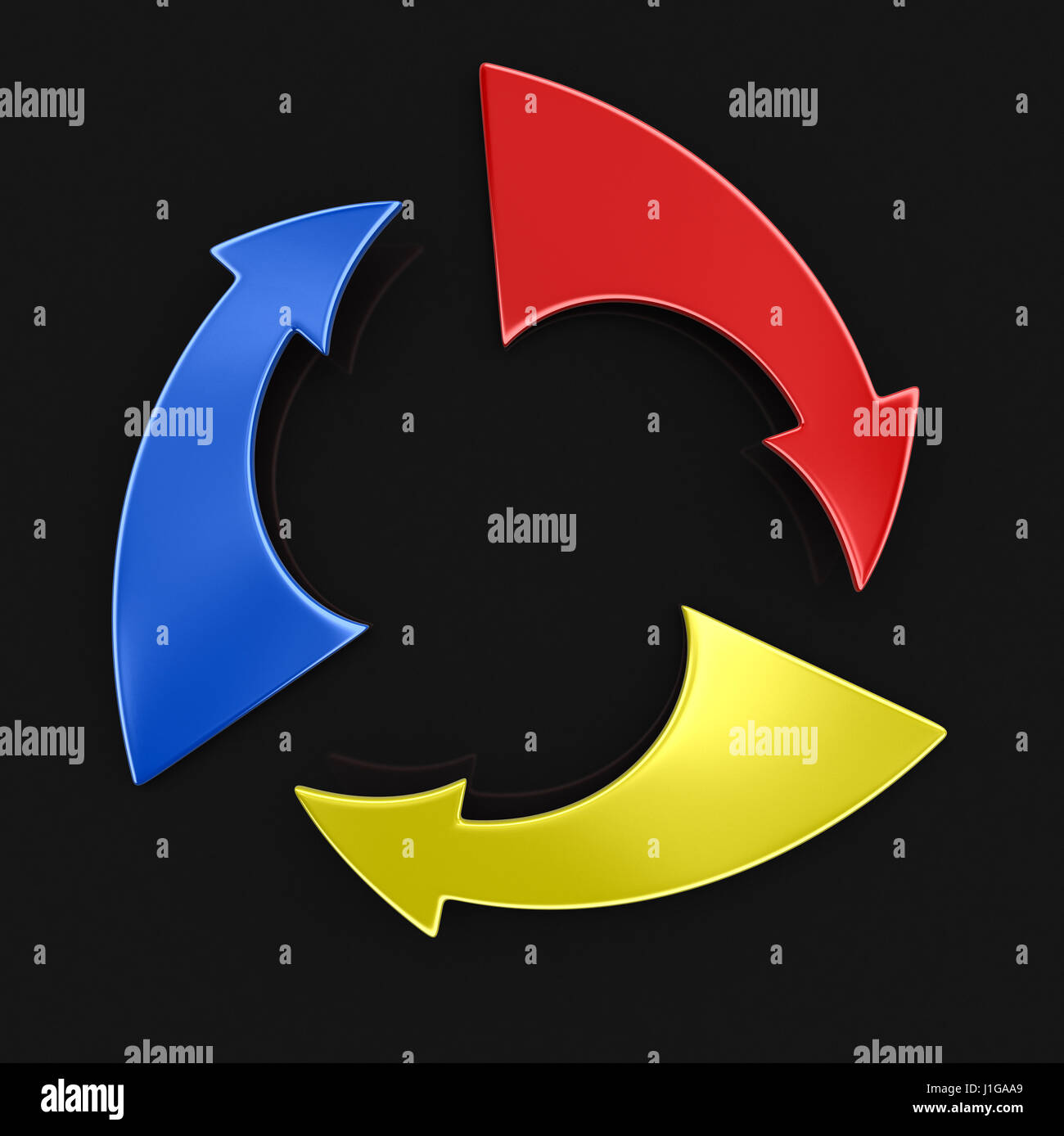 3d arrows. Image with clipping path Stock Photo - Alamy