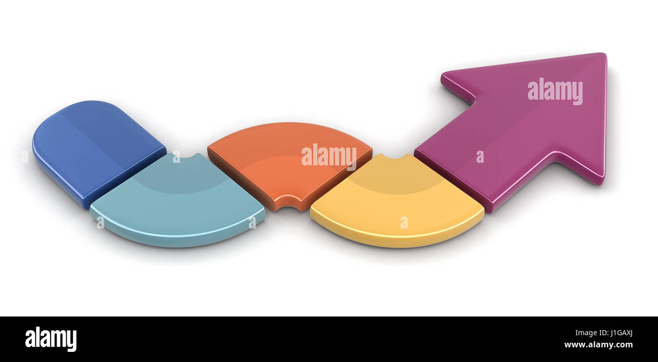 3d arrow. Image with clipping path Stock Photo - Alamy