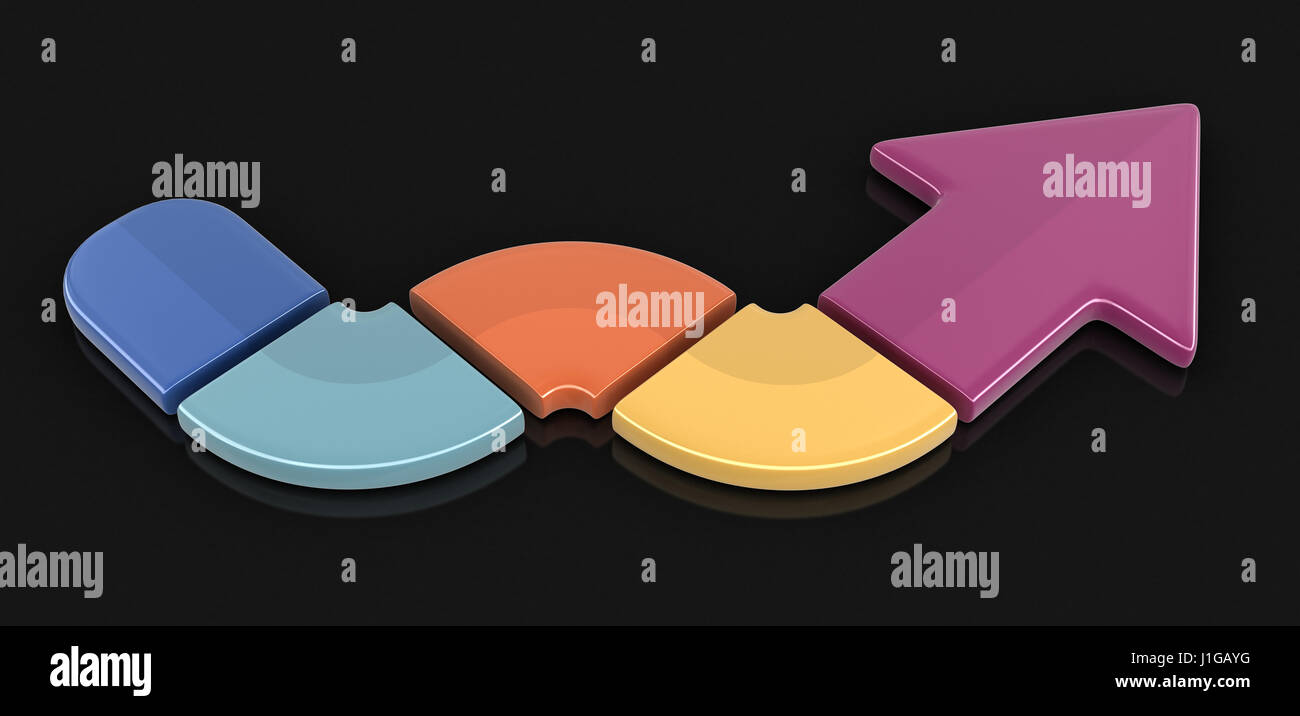 3d arrow. Image with clipping path Stock Photo - Alamy