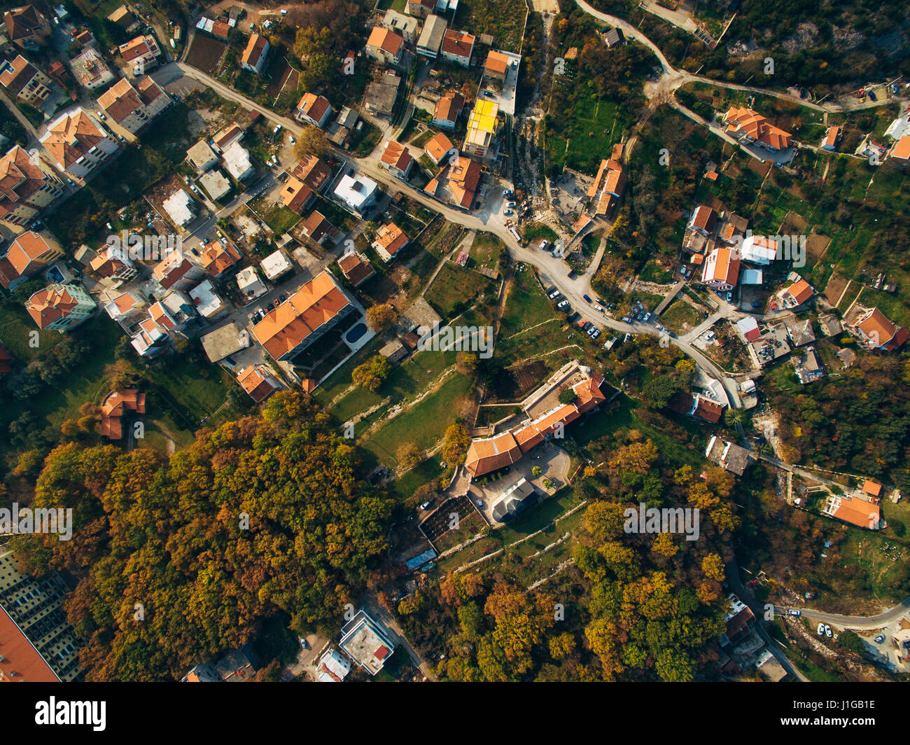 The central part of the modern town of Budva Stock Photo - Alamy
