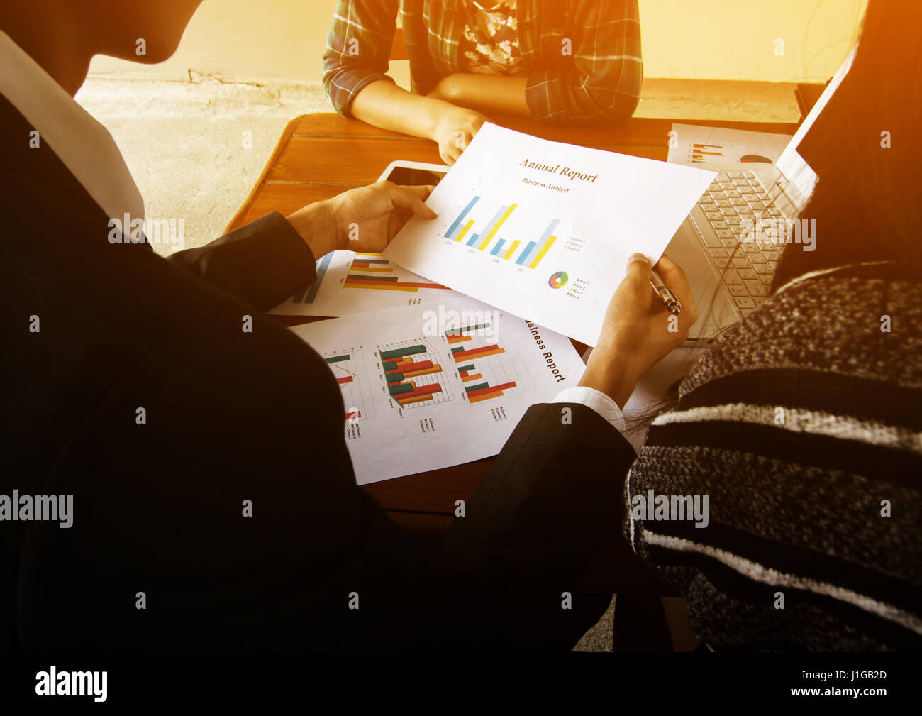 Business teamwork in meeting process Stock Photo - Alamy