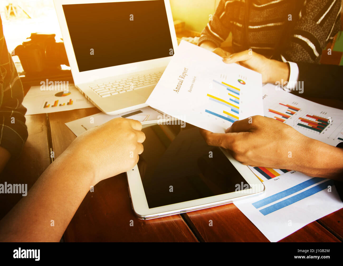 Business teamwork in meeting process Stock Photo - Alamy