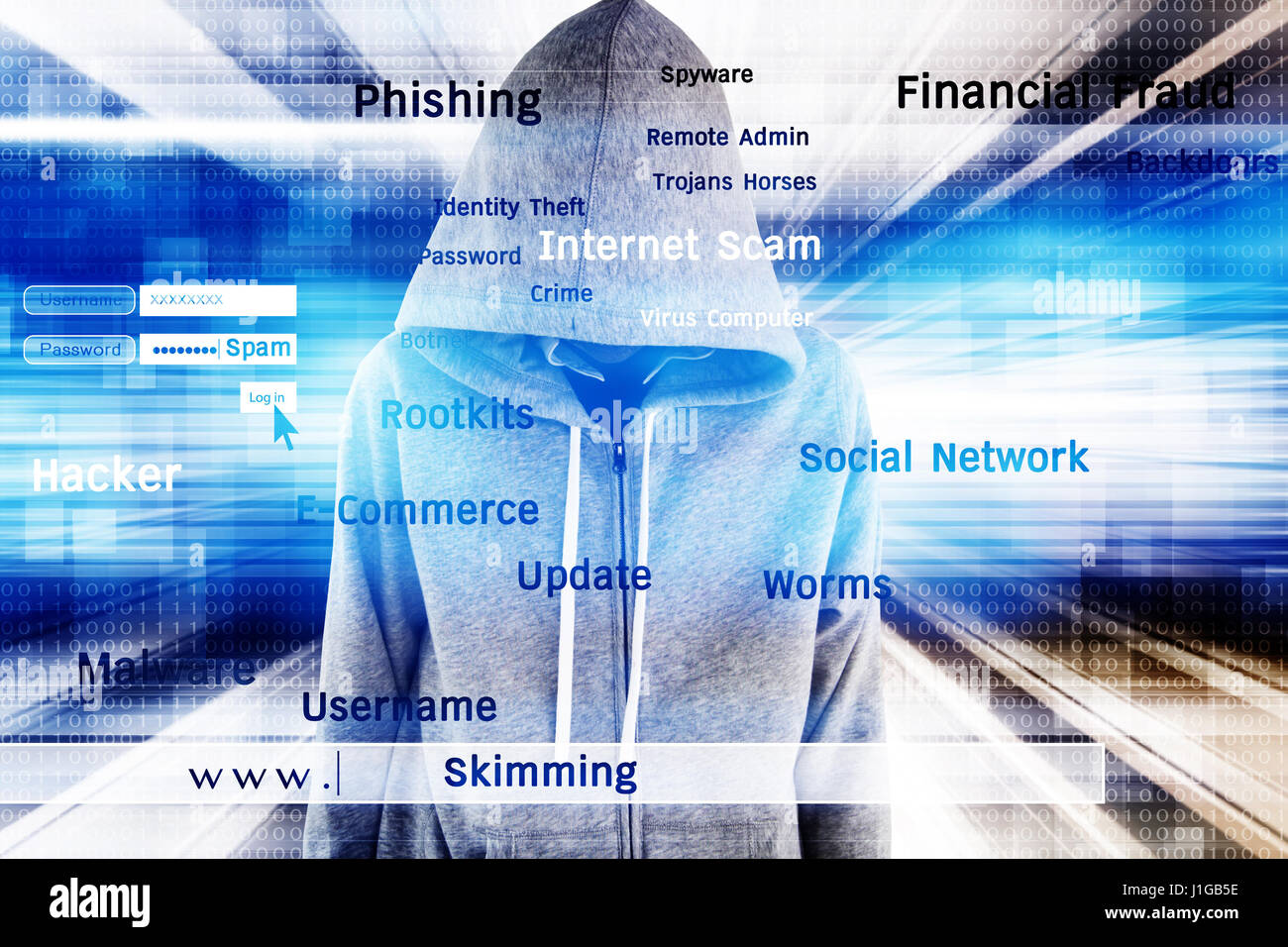 Computer hacker or Cyber attack concept background Stock Photo - Alamy