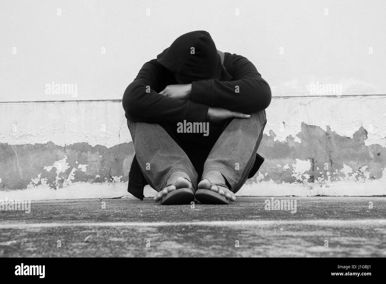 Street suffering Black and White Stock Photos & Images - Alamy