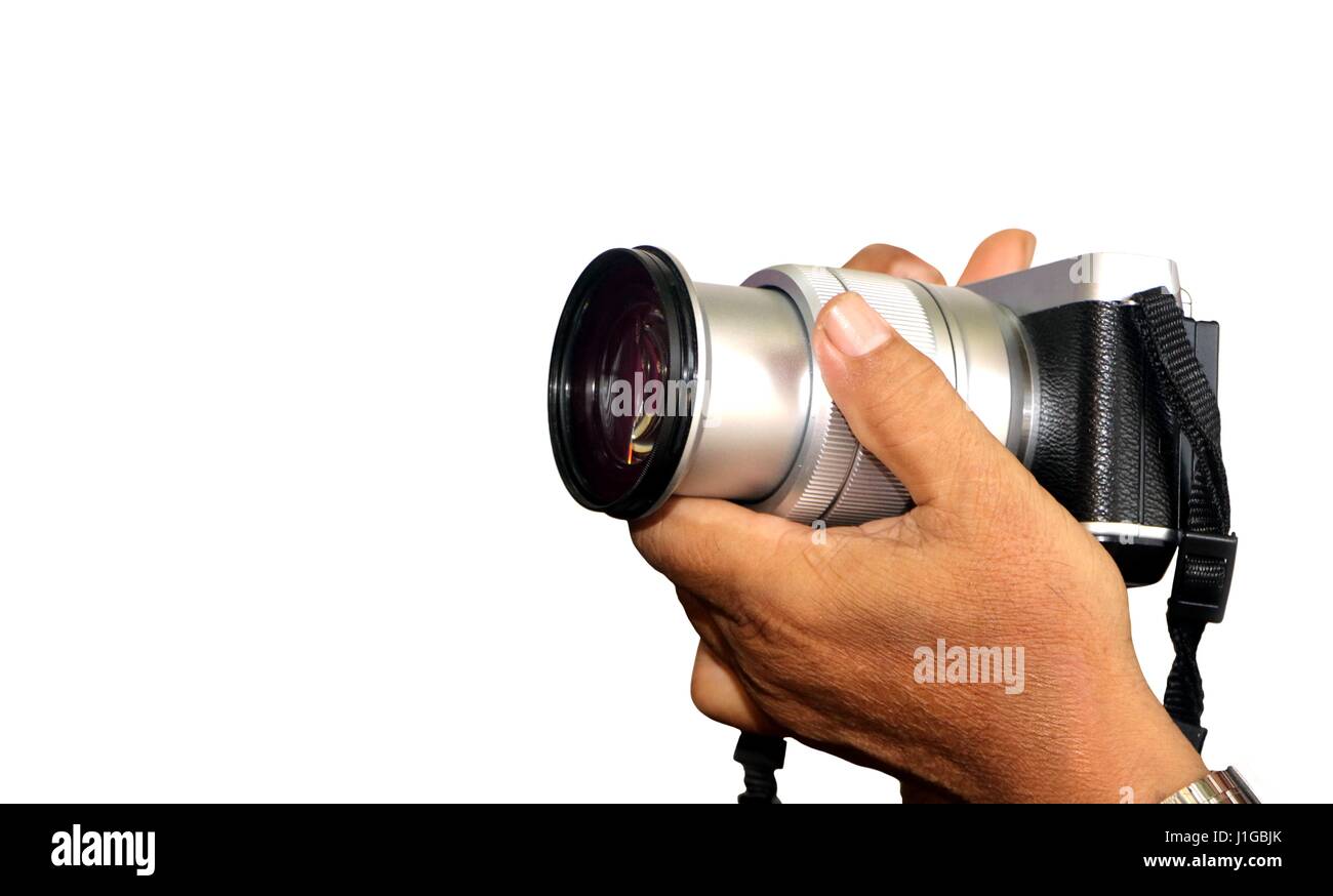 Concept photo hand holding Cut Out Stock Images & Pictures - Alamy