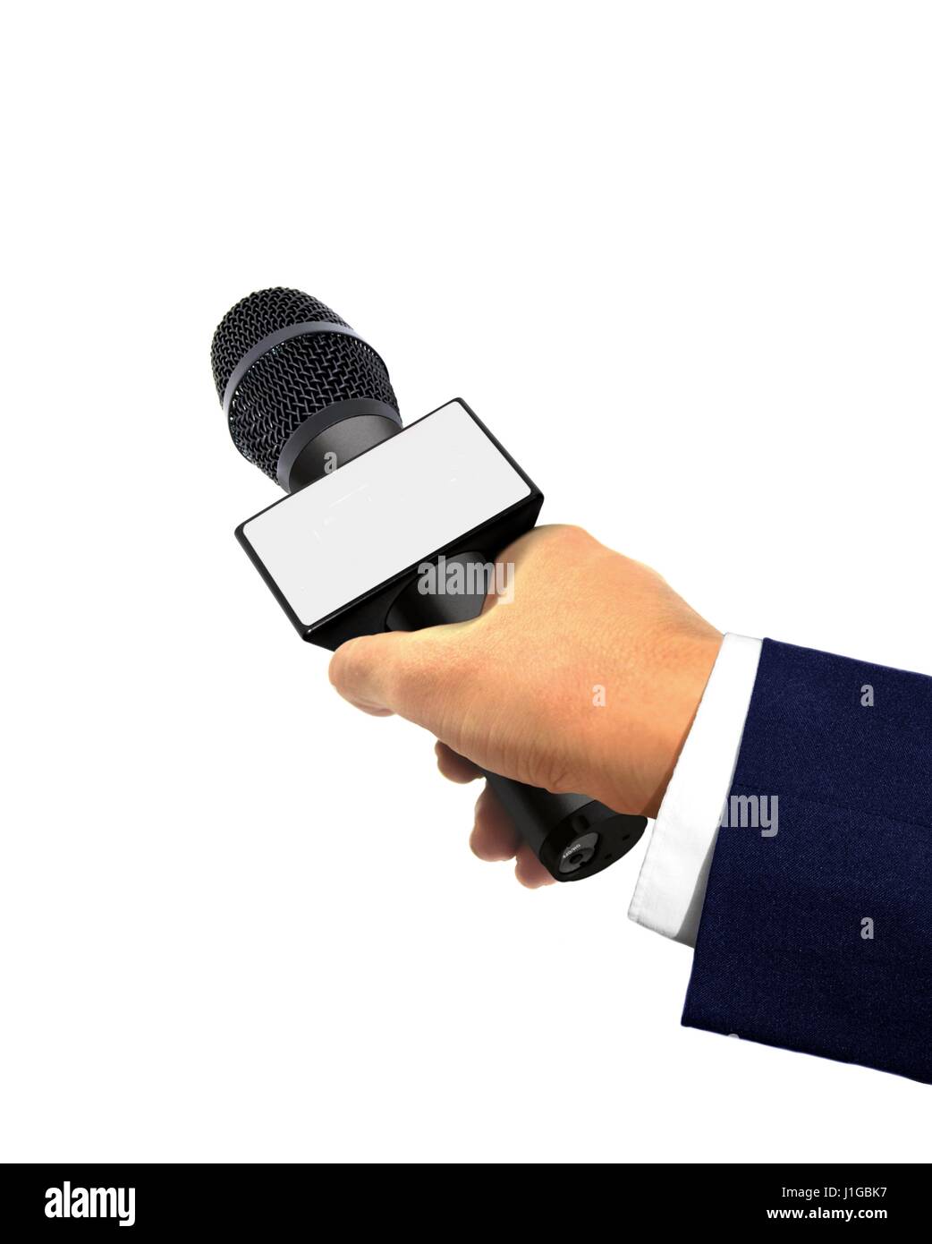 Hand Holding Microphone Stock Photo - Alamy