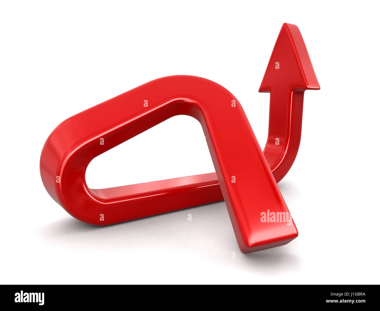 Arrow up. Image with clipping path Stock Photo - Alamy