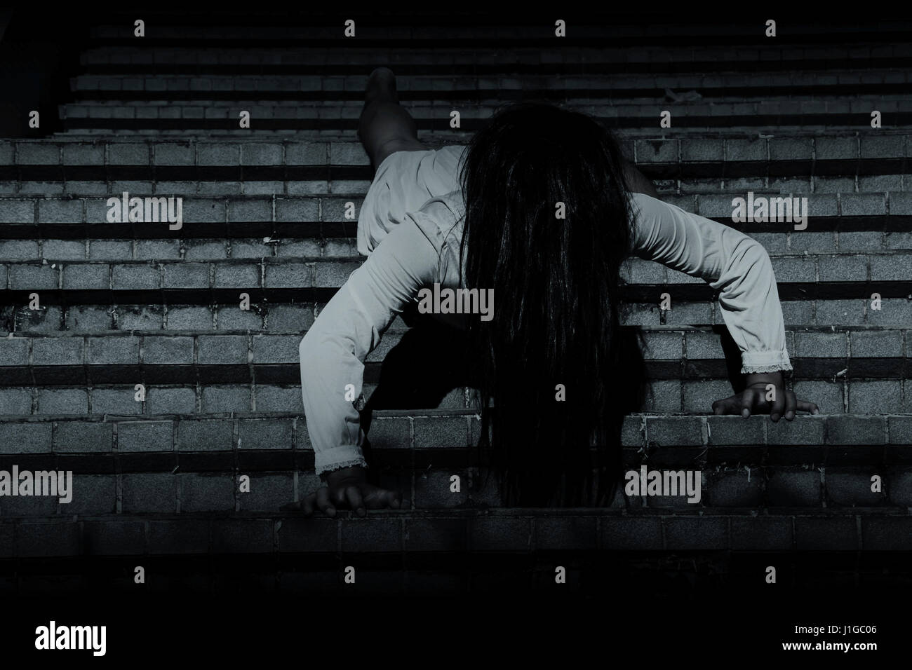 Ghost in haunted house Stock Photo - Alamy