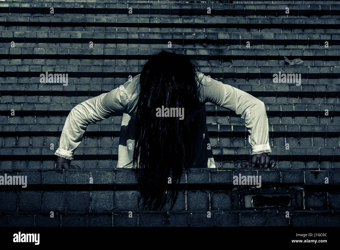 Ghost in haunted house Stock Photo - Alamy