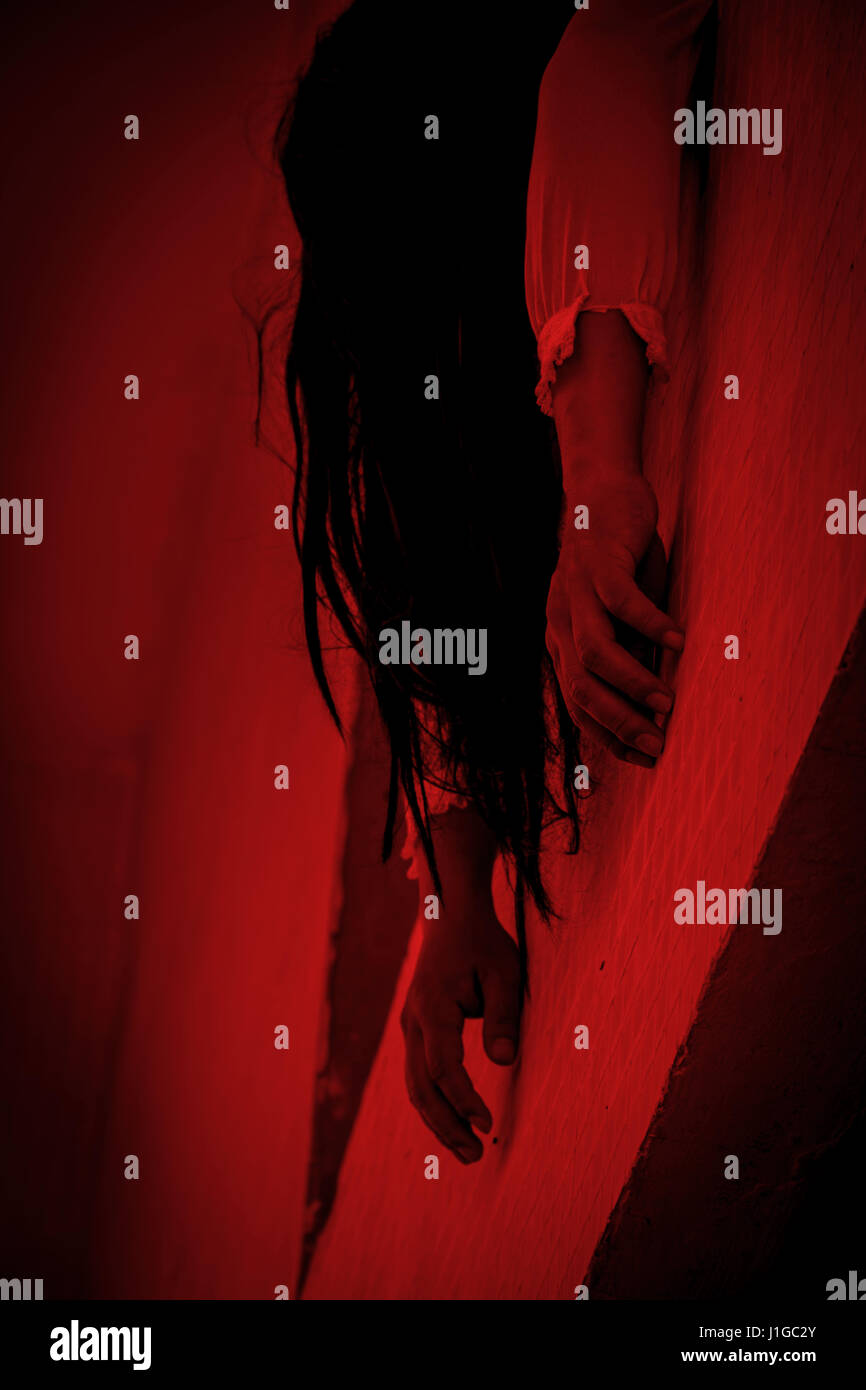 Ghost in haunted house Stock Photo - Alamy