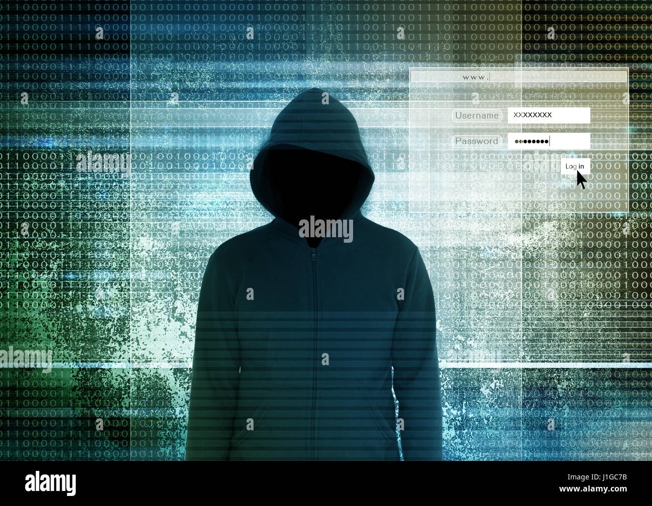 Computer hacker or Cyber attack concept background Stock Photo - Alamy