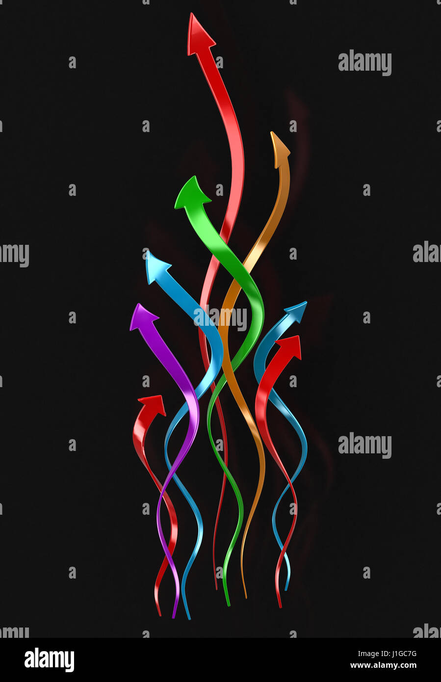 Arrow up. Image with clipping path Stock Photo - Alamy