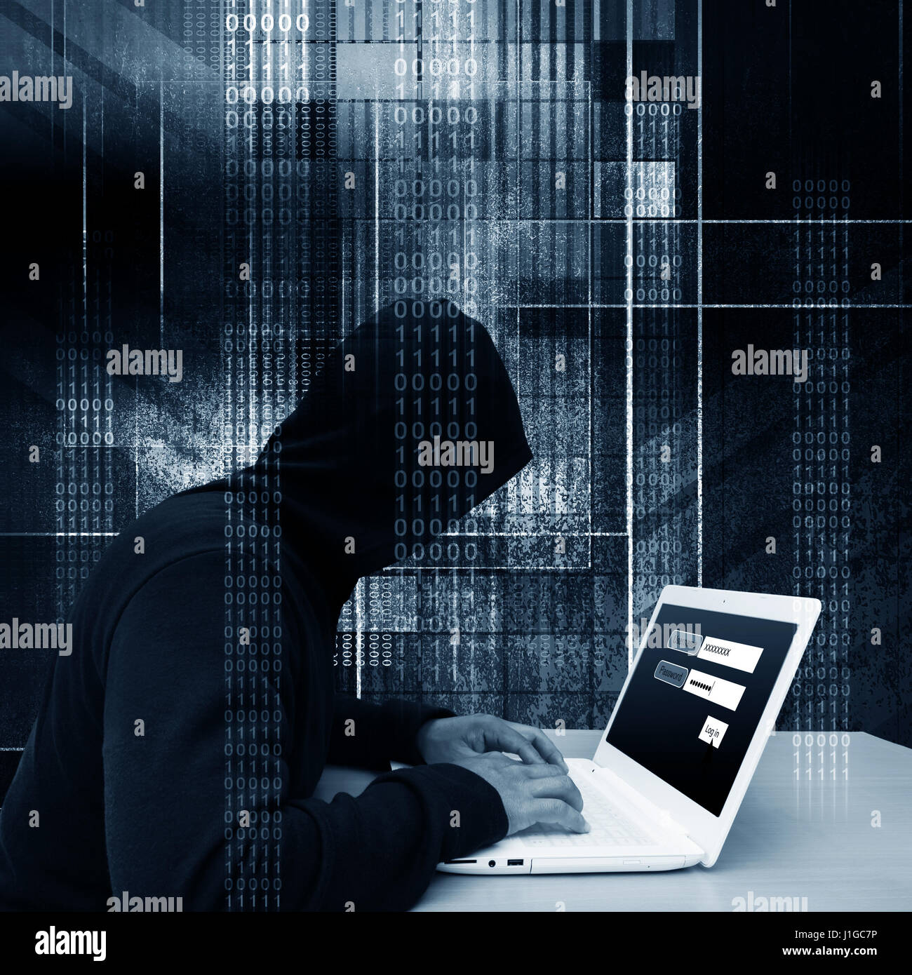 Computer hacker or Cyber attack concept background Stock Photo - Alamy