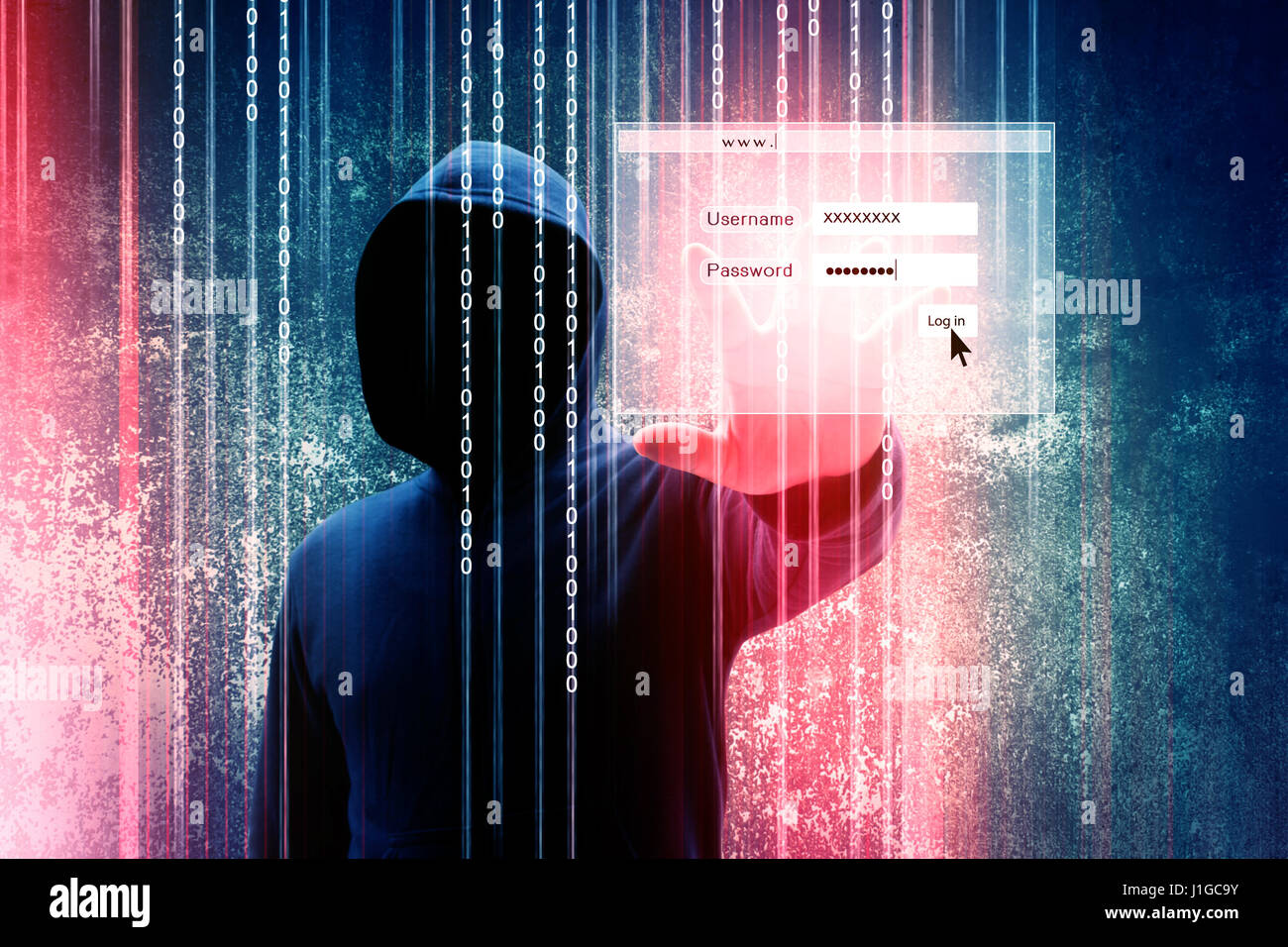 Computer hacker or Cyber attack concept background Stock Photo - Alamy