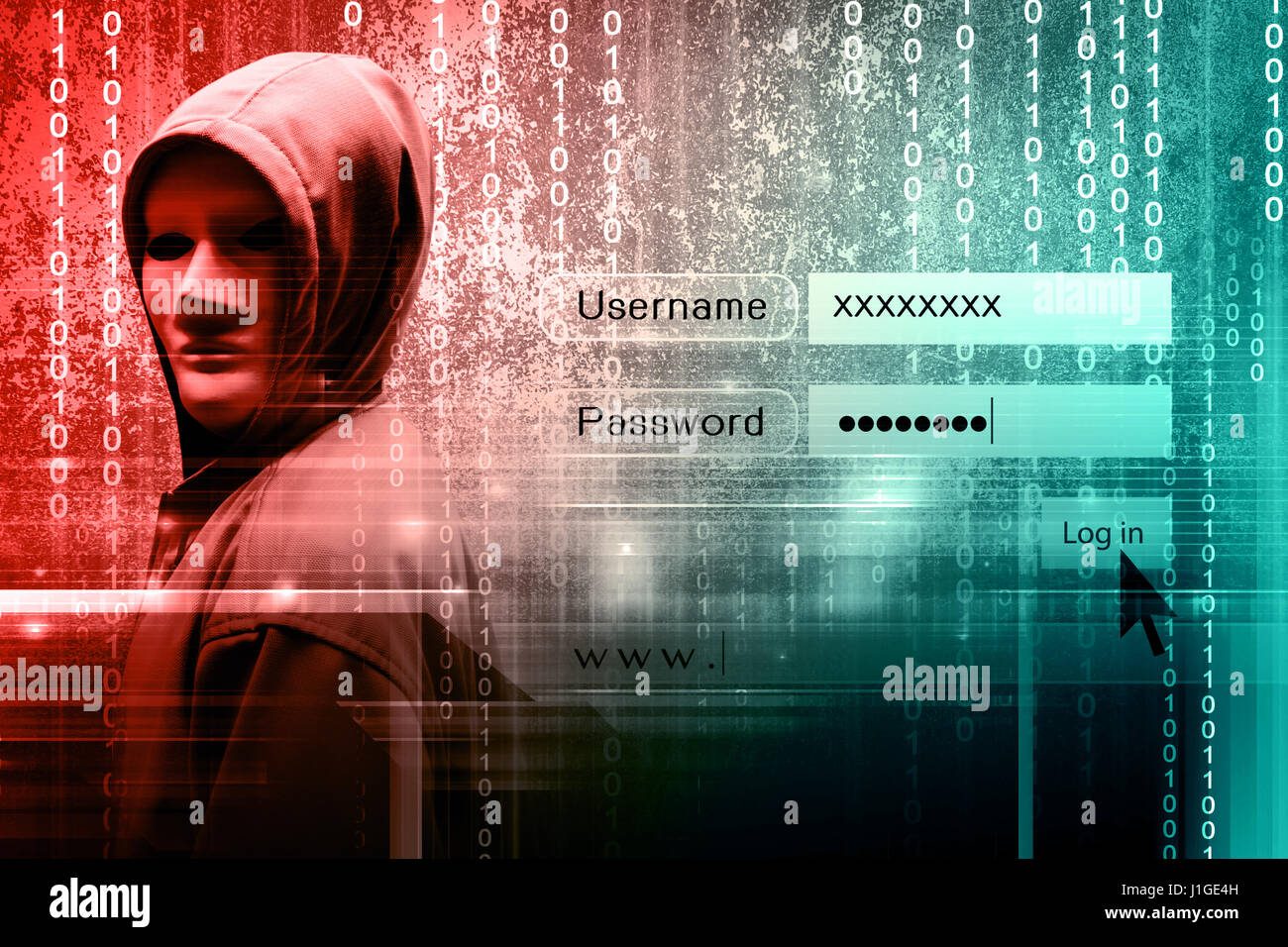 Computer hacker or Cyber attack concept background Stock Photo - Alamy