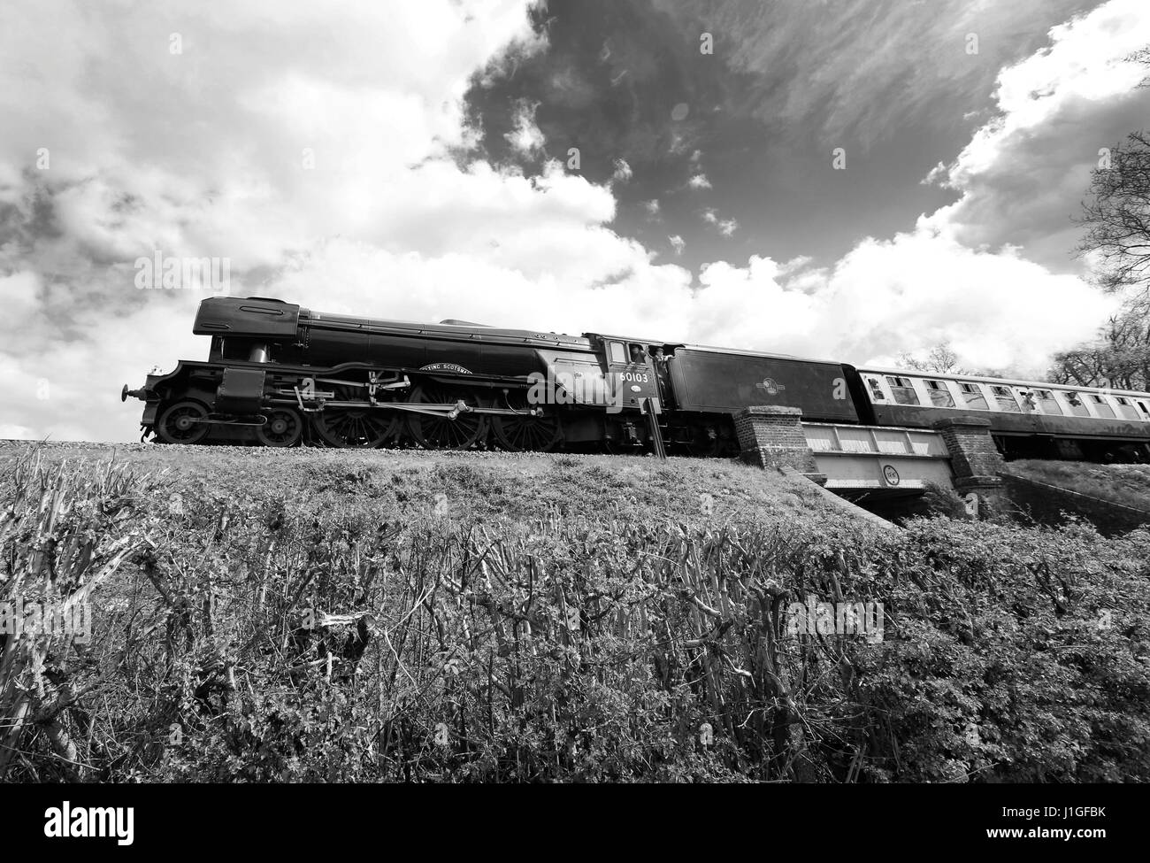 Flying scotsman flying scotsman Black and White Stock Photos & Images ...