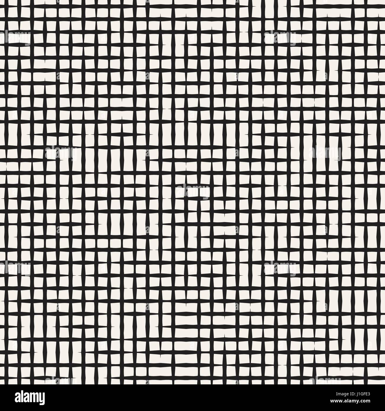 Seamless geometric lattice pattern. Irregular abstract grid background. Stylish chaotic vector ...