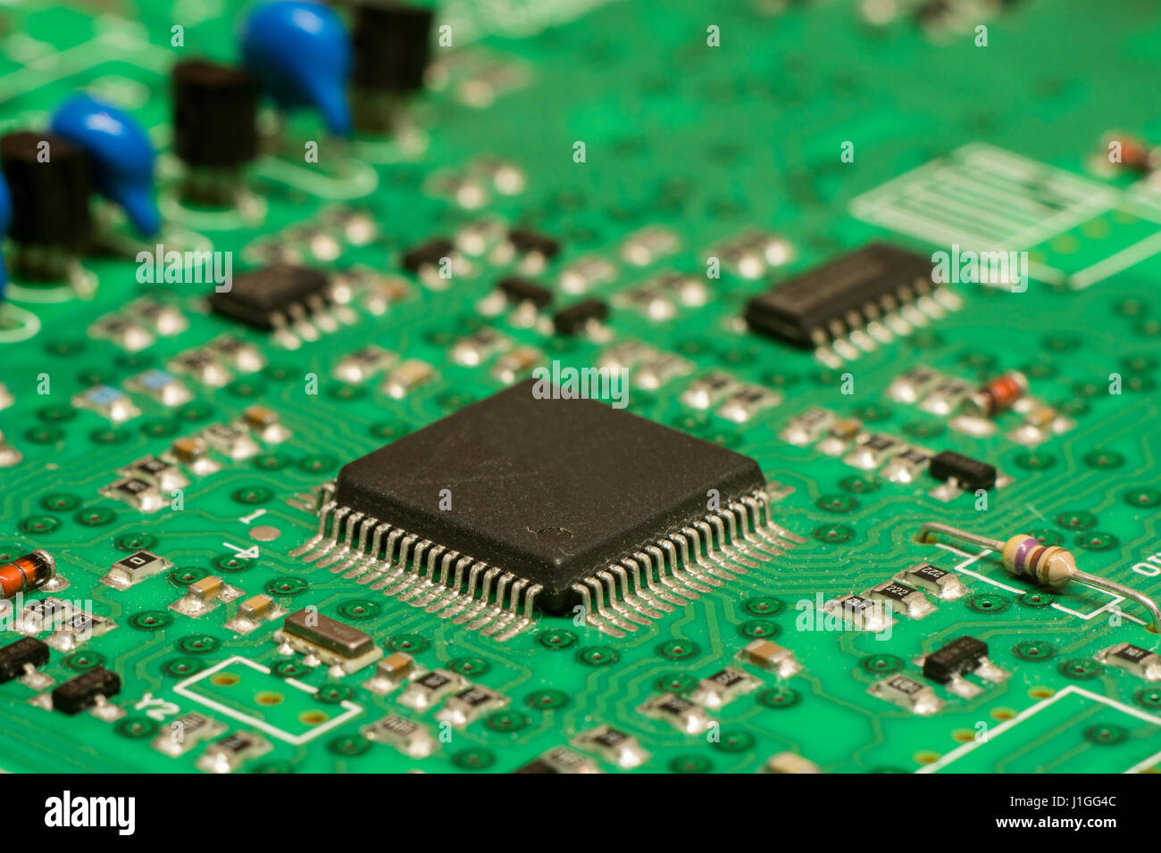 smd printed electronic circuit board with micro controller and ...