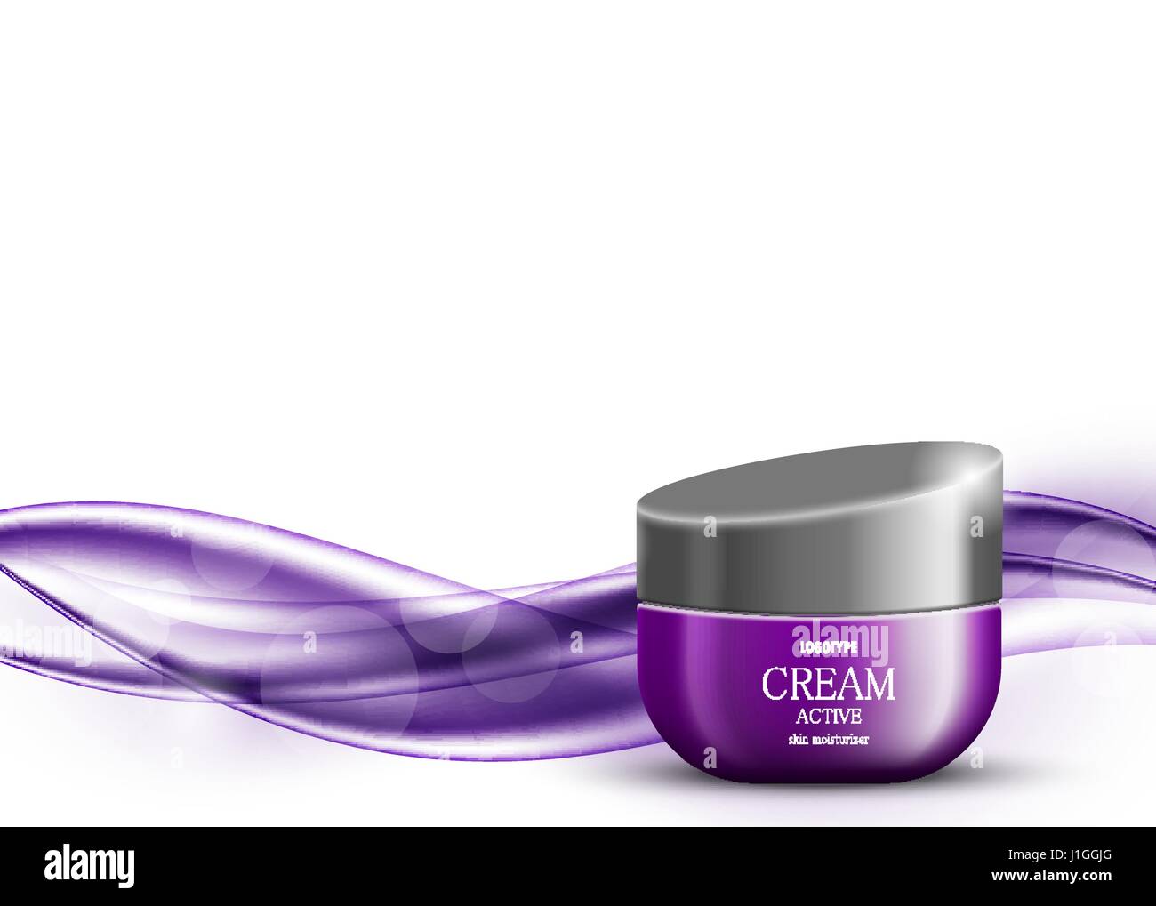 Skin moisturizer cosmetic ads template Stock Vector Image & Art - Alamy