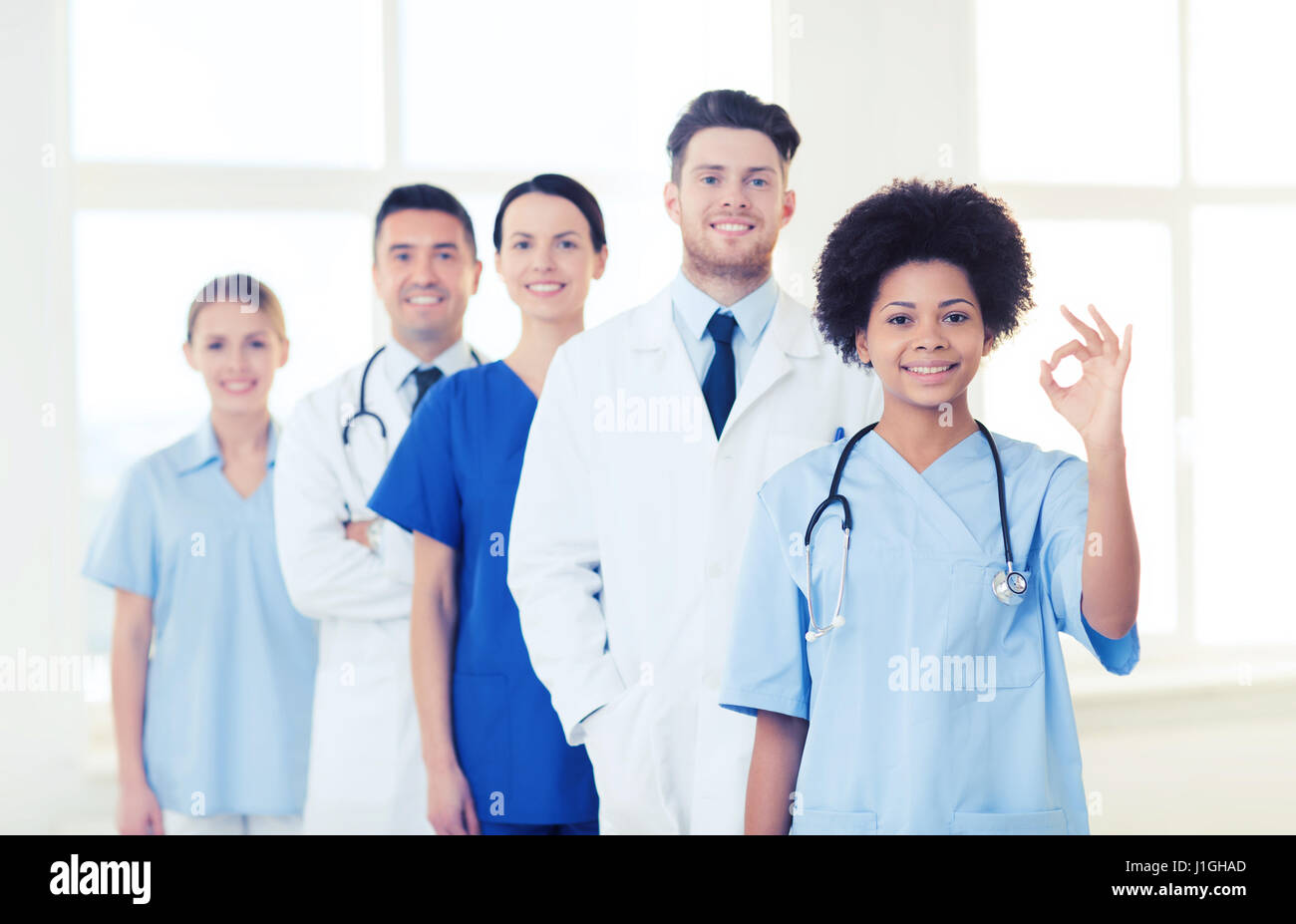 Good job group happy hi-res stock photography and images - Alamy