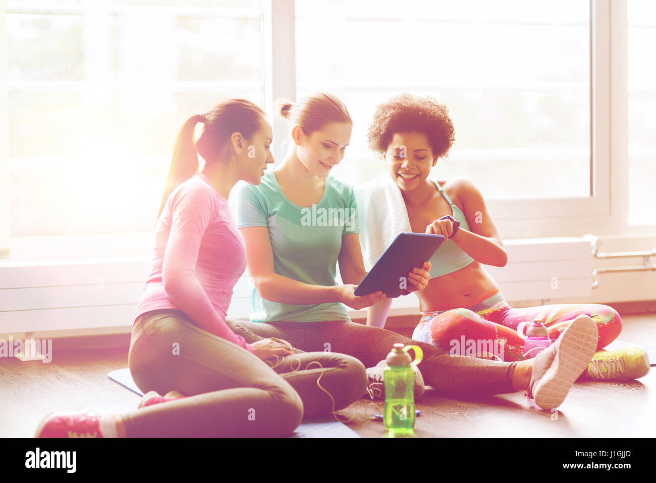 Happy black women in group hi-res stock photography and images - Alamy