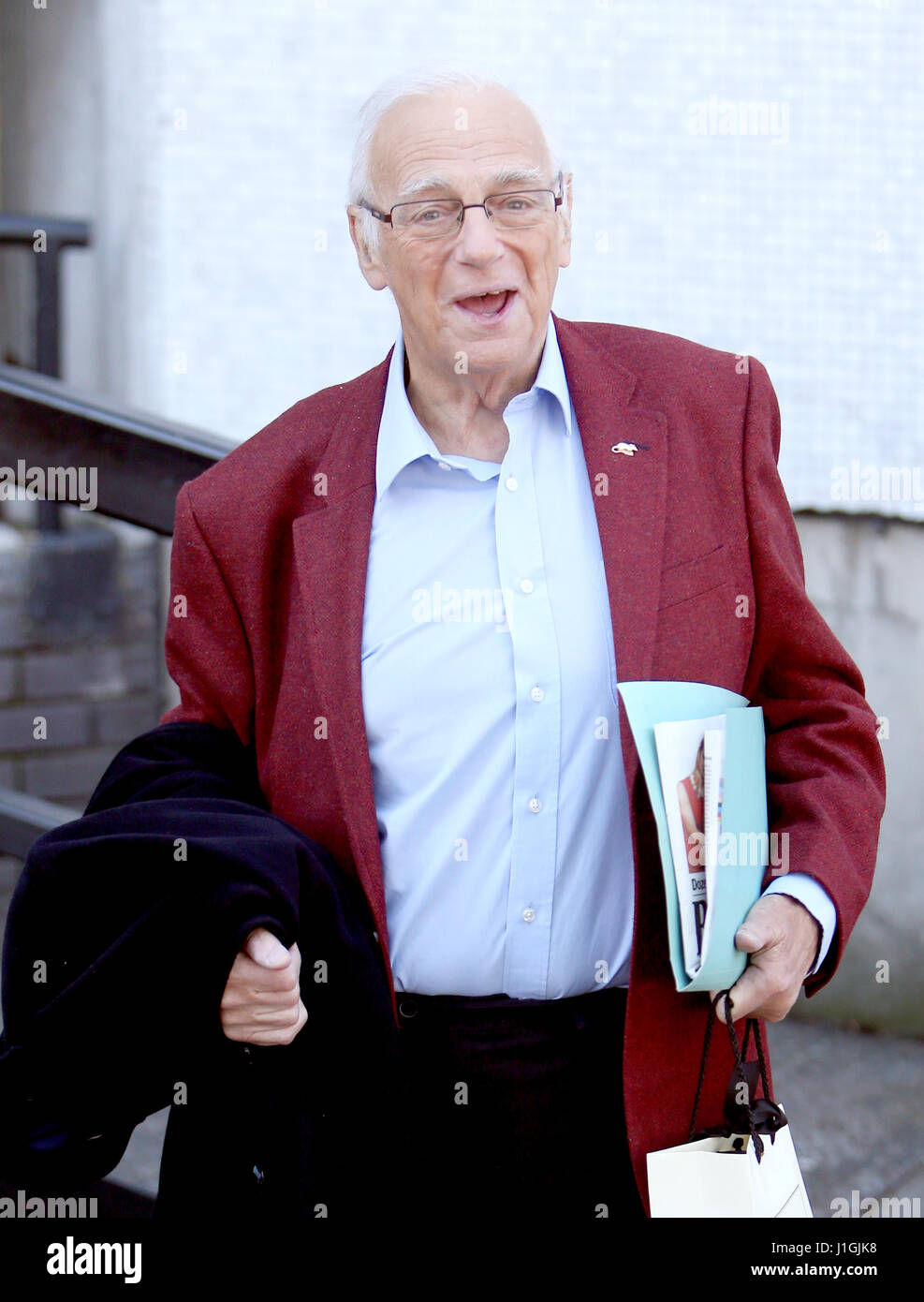 Roy Hudd outside ITV Studios today Featuring: Roy Hudd Where: London ...