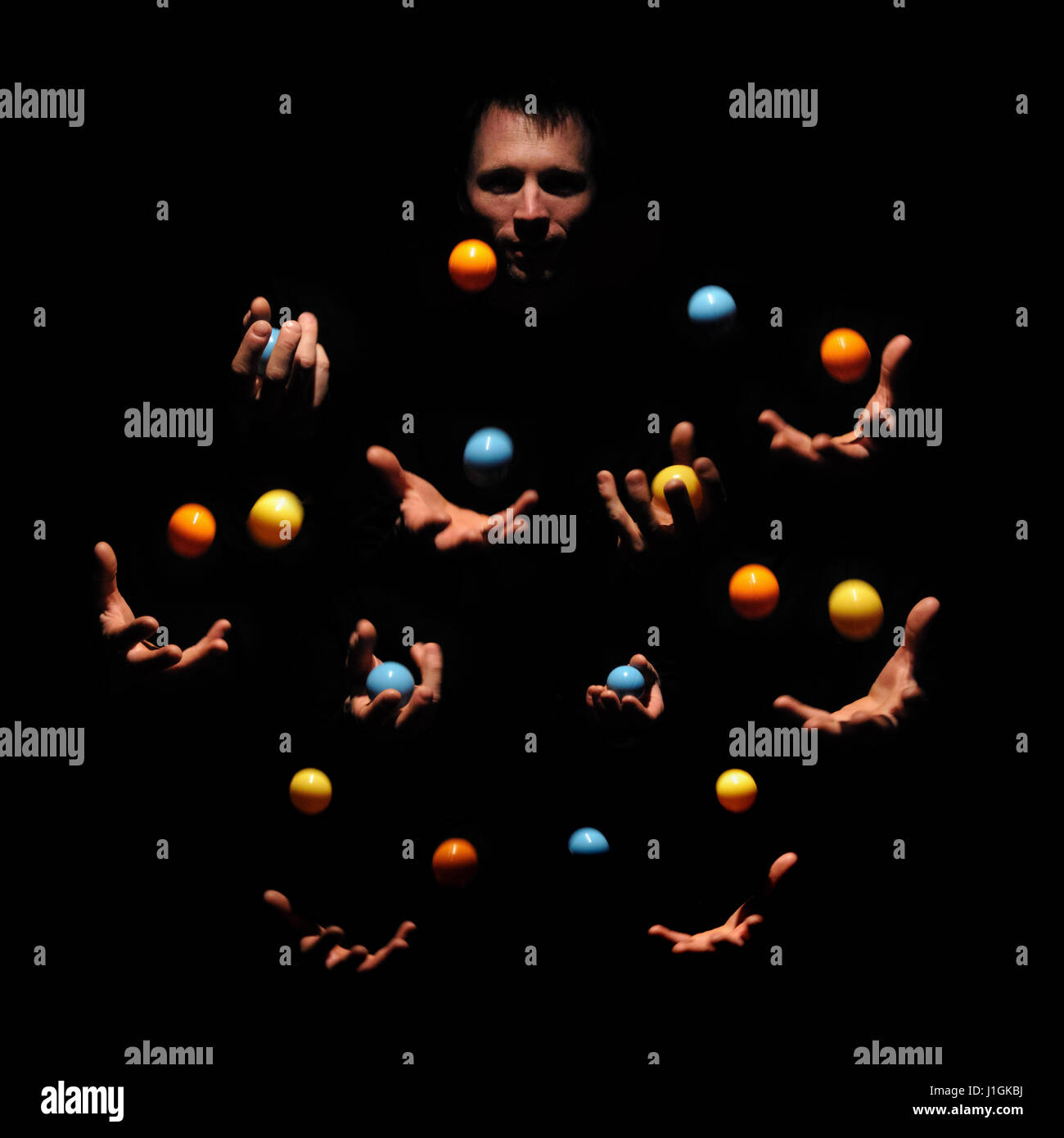 Circus Acrobat Balance Ball High Resolution Stock Photography and ...