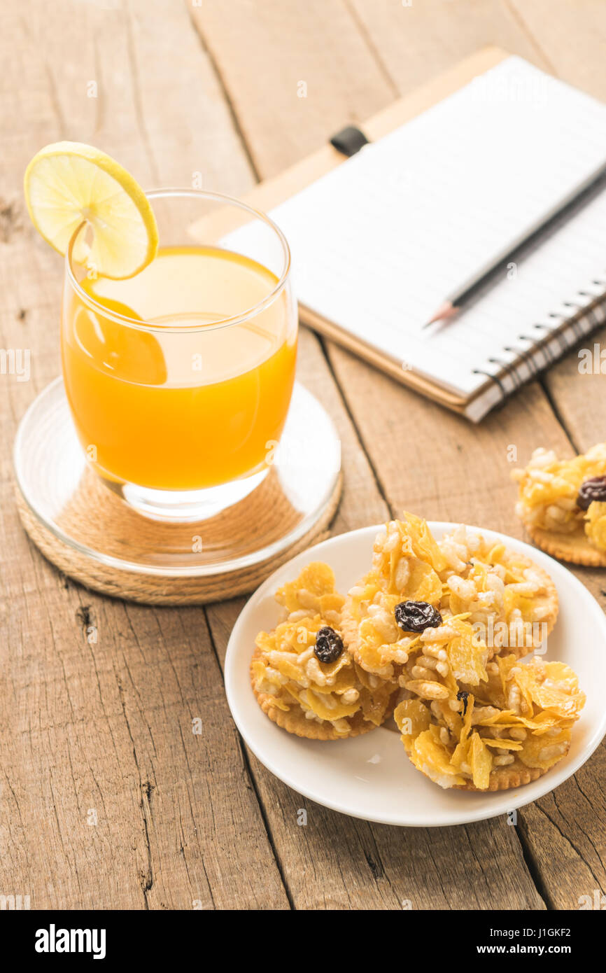 Orange juice snack cracker hi-res stock photography and images - Alamy