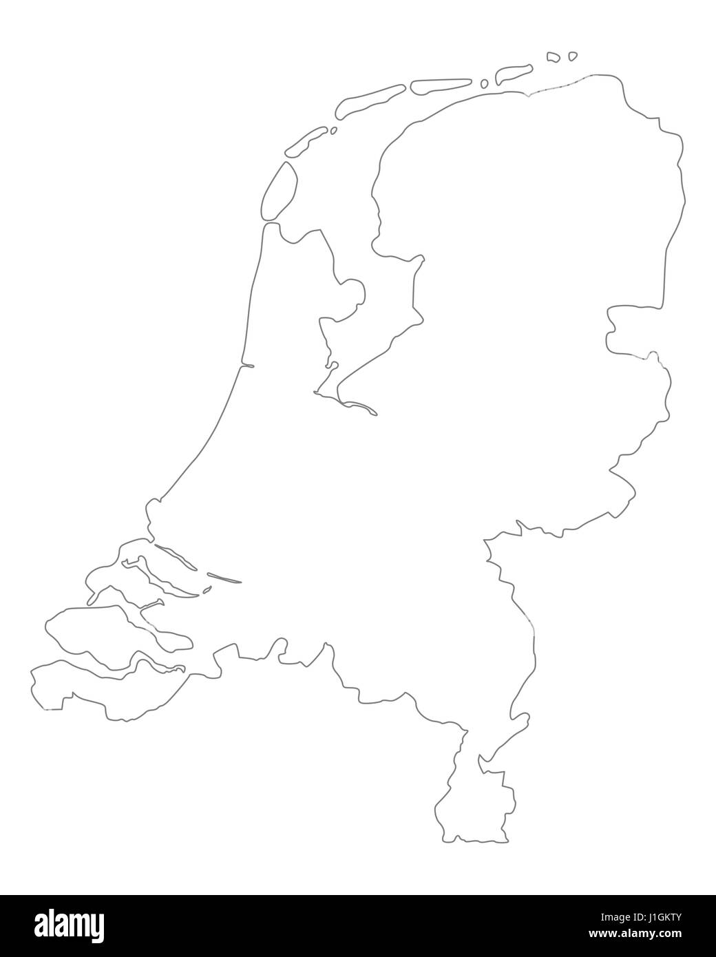 Map of the Netherlands Stock Photo - Alamy