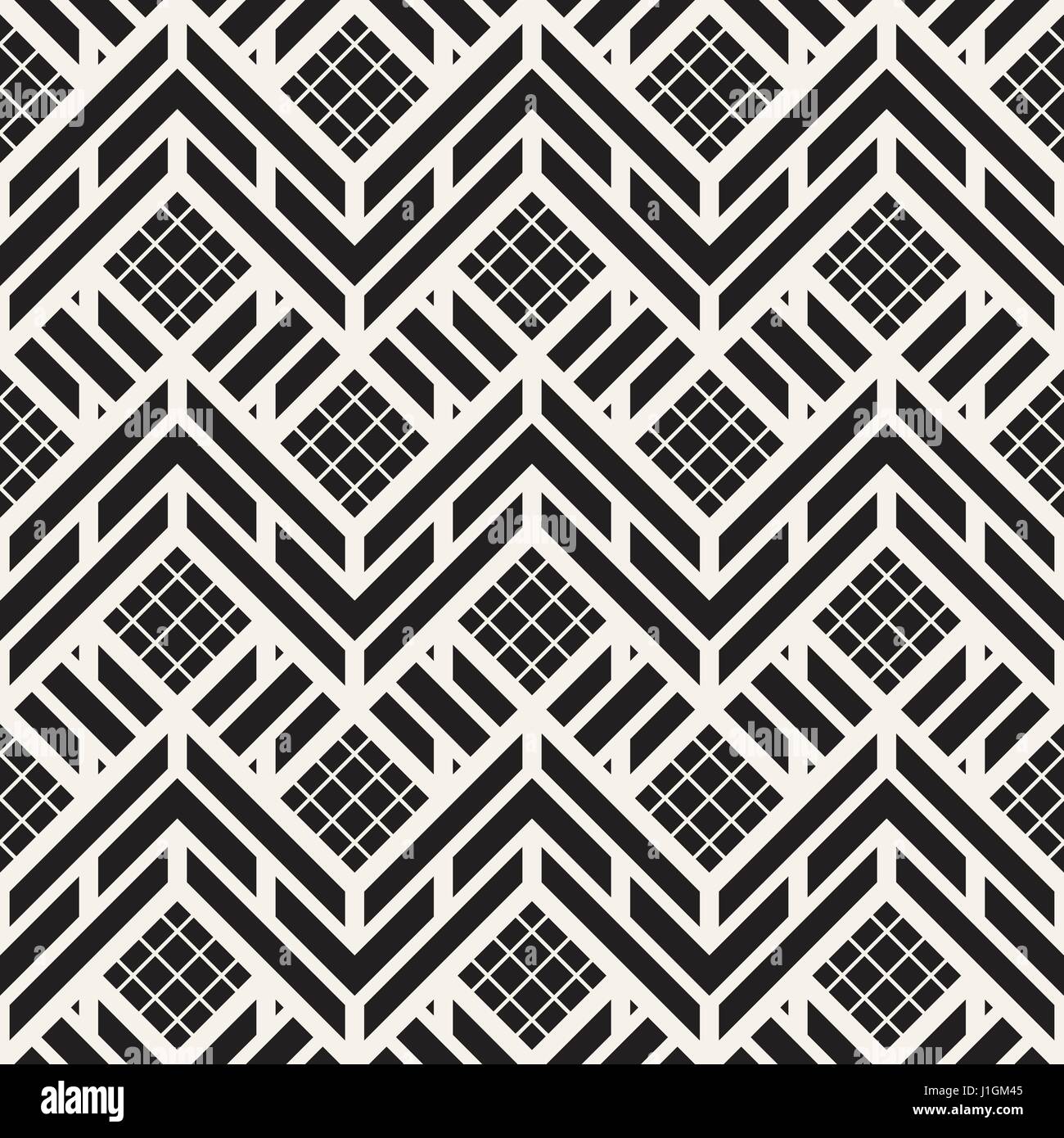 Vector seamless black and white trendy pattern. Modern stylish ...